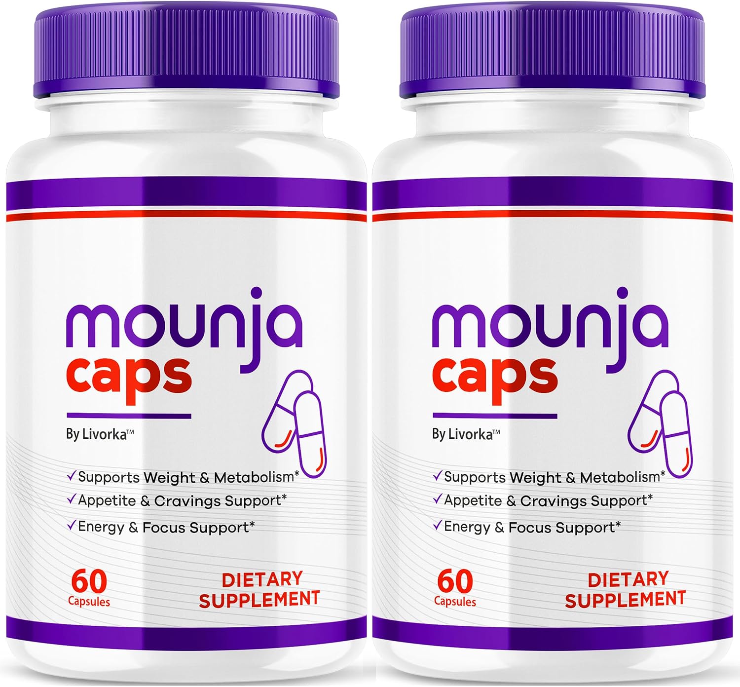 Amazon.com: (2 Pack) Mounja Caps - Official Mounja Caps Pills ...