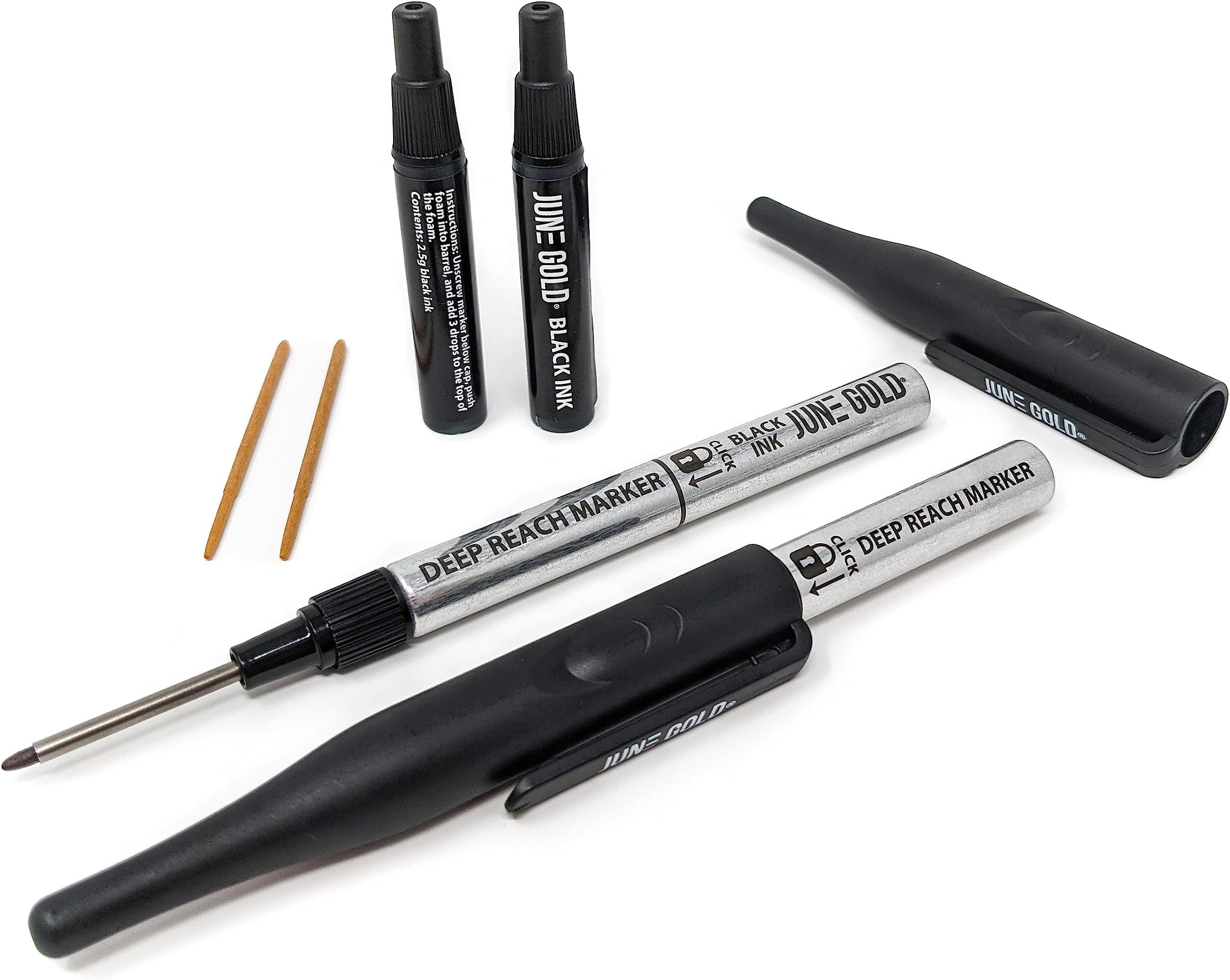 Amazon.com : Long Head Deep Hole Marker Pens, 2025 New Quick-dry ...