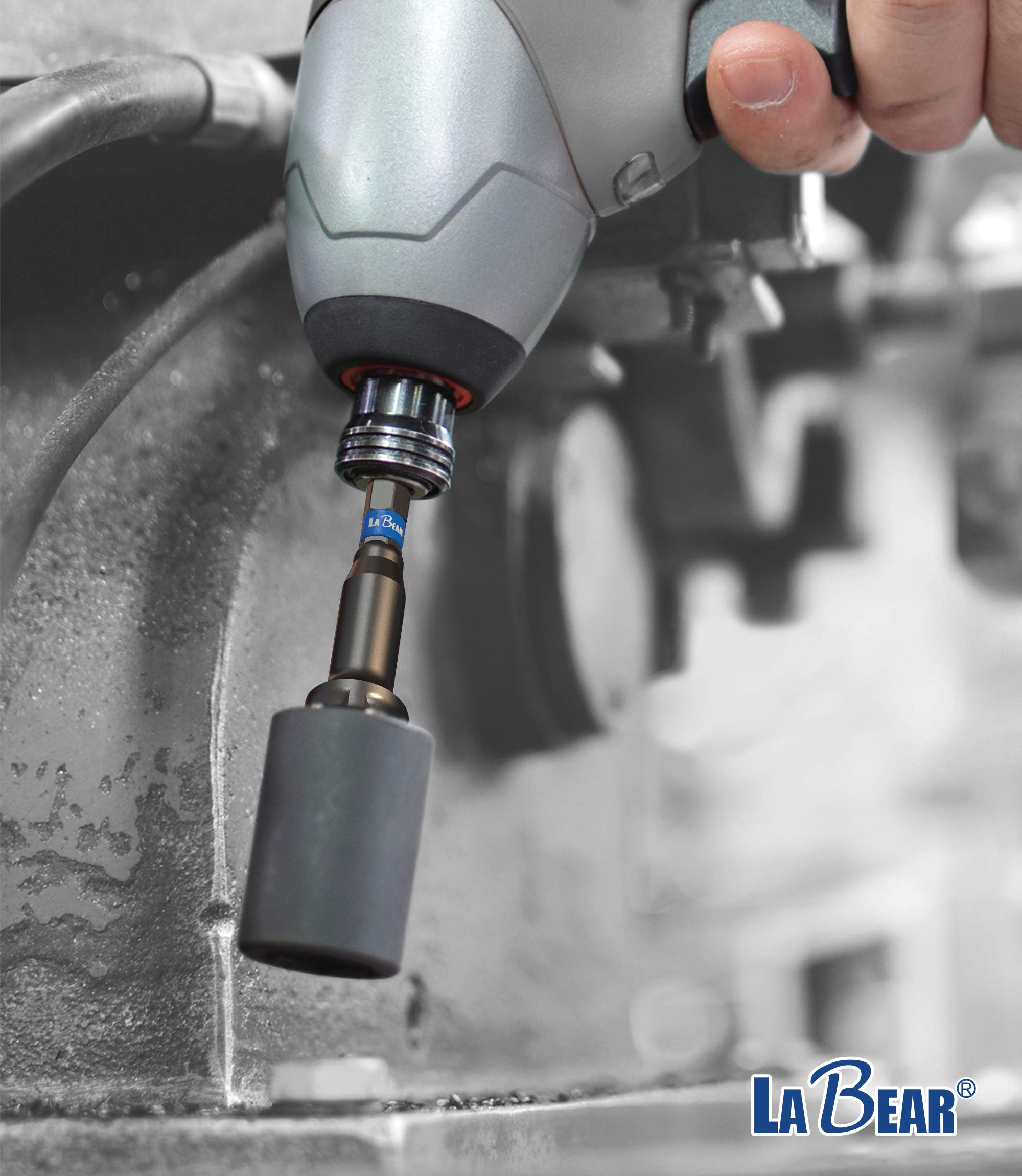 Snapklik.com : LABEAR - Impact Grade Socket Adapter Set, 6 Extension Bit