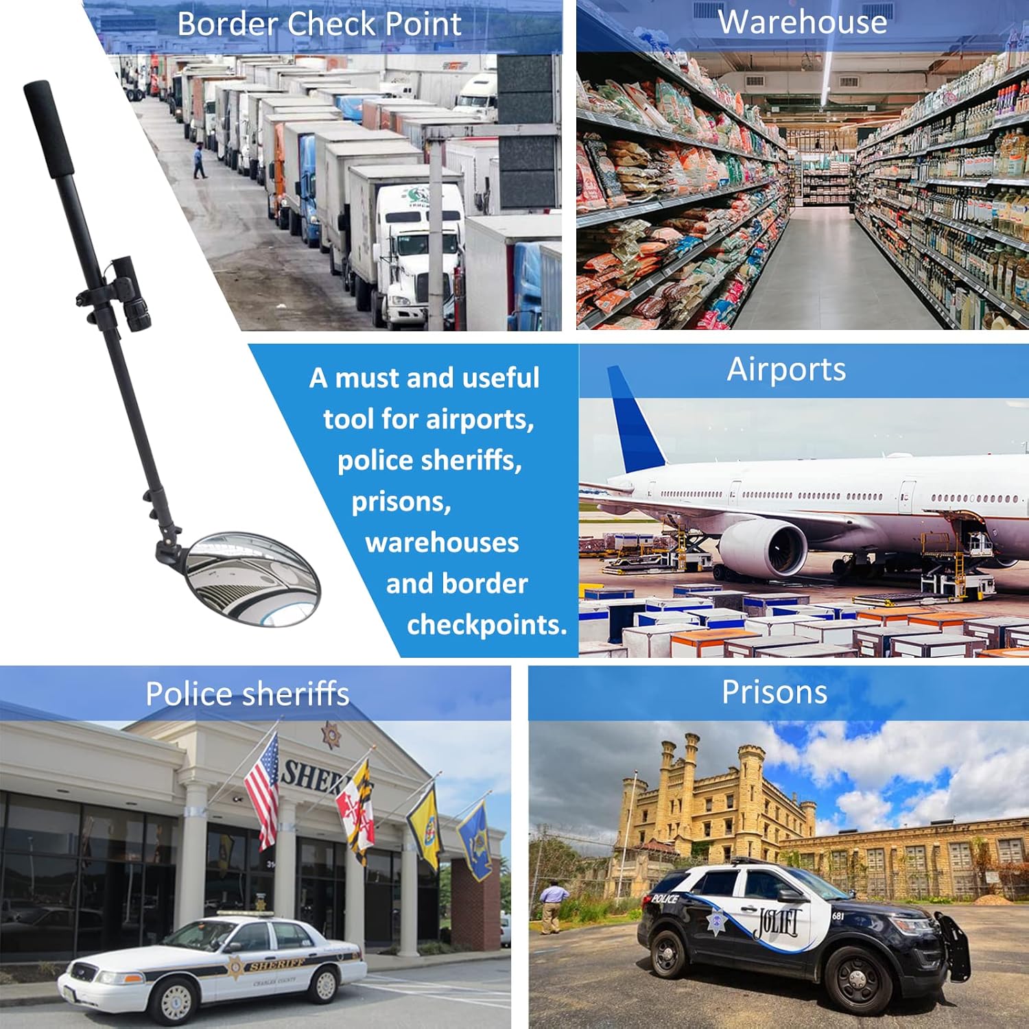 Telescoping Security Mirror for Under Vehicle Inspection in Nepal at ...