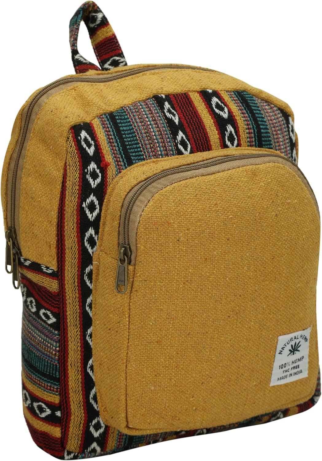 Amazon.com | Marubhumi Mini Hemp Backpack-Boho Eco Friendly Unisex bag ...