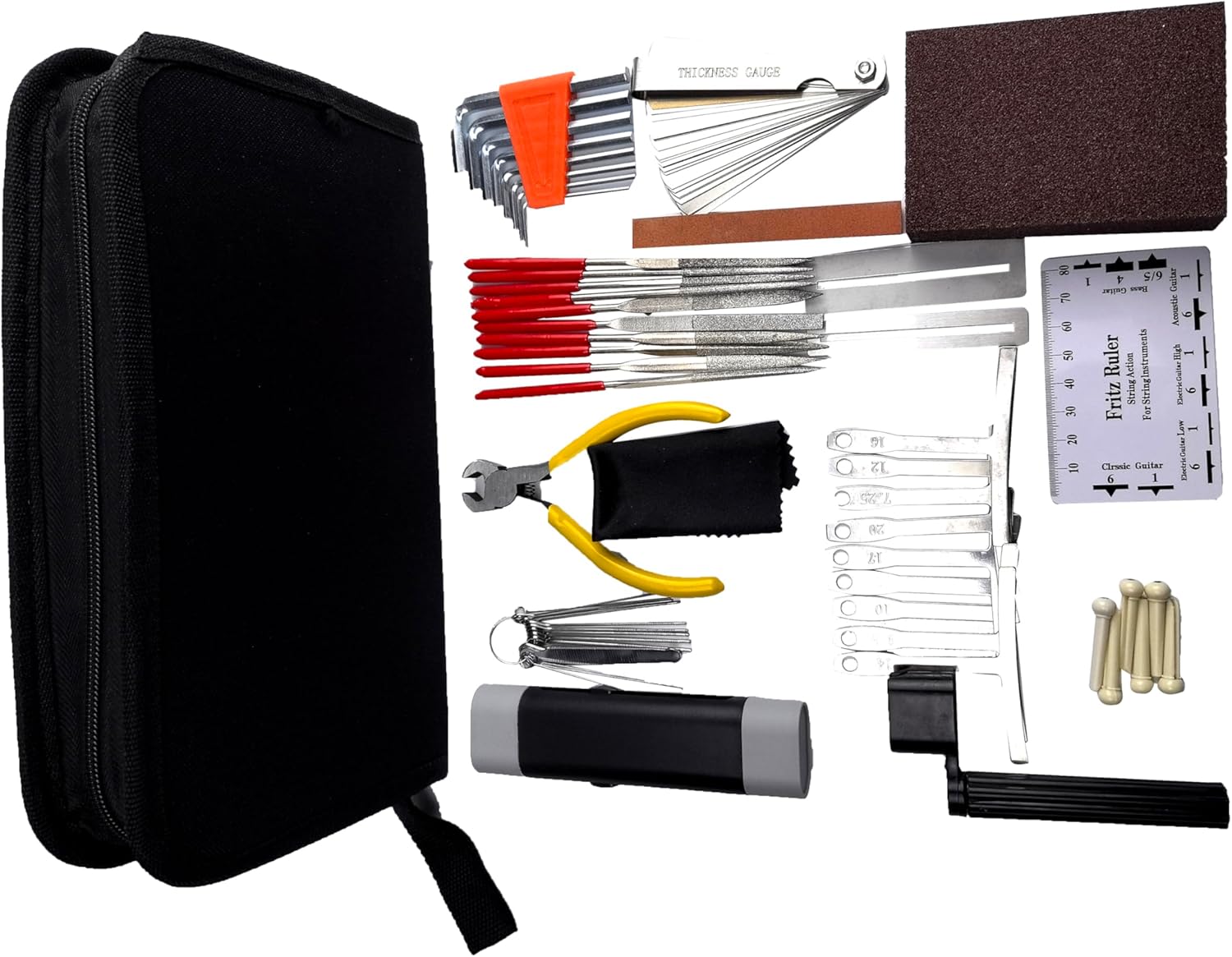 Amazon.com: 45Pcs Guitar Tool Kit, Professional Repairing Maintenance ...