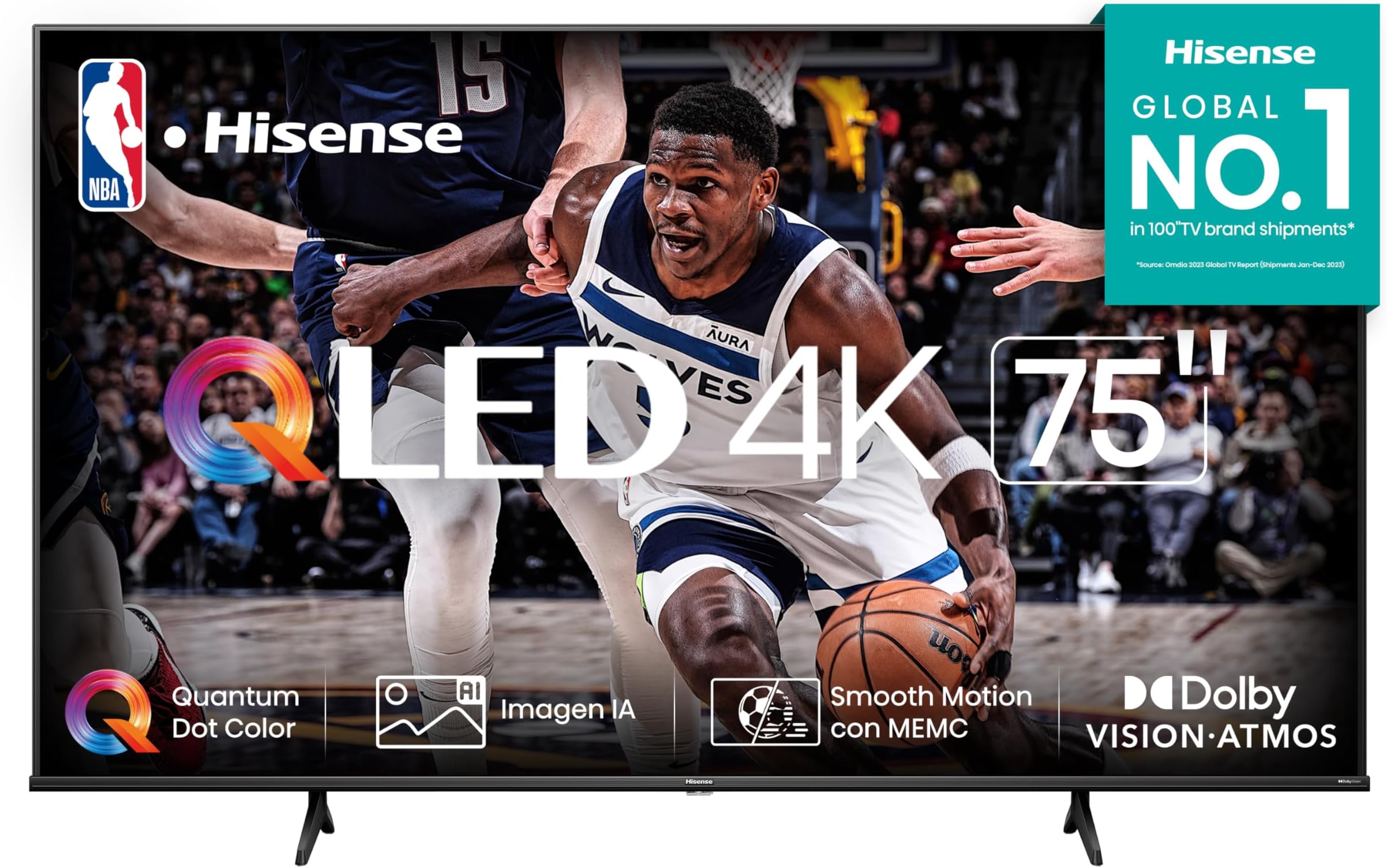 Hisense Television U7N Pantalla 55 Pulgadas,Mini-LED Smart Google TV ...
