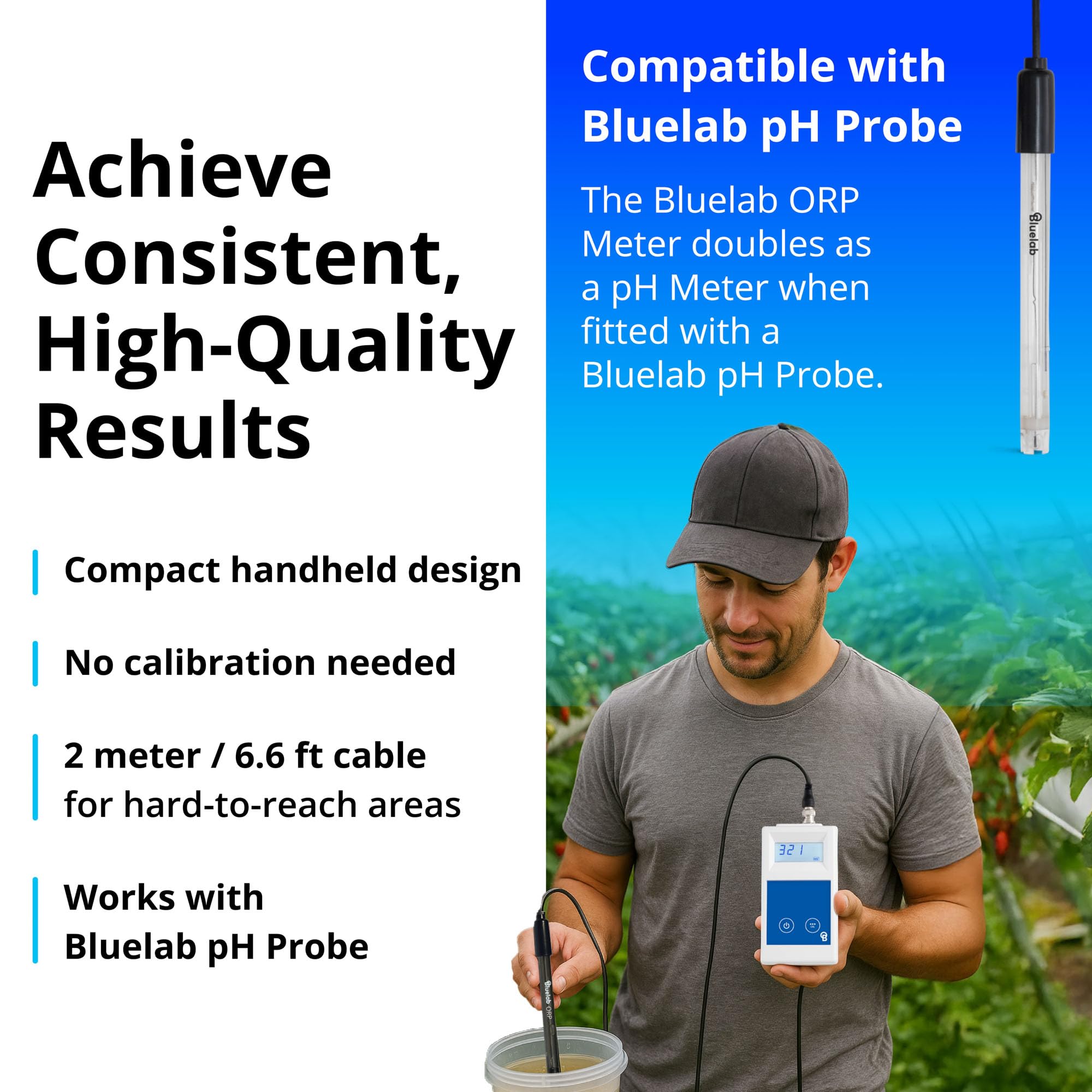 Snapklik.com : Bluelab ORP Meter Handheld Oxidation-Reduction Potential ...
