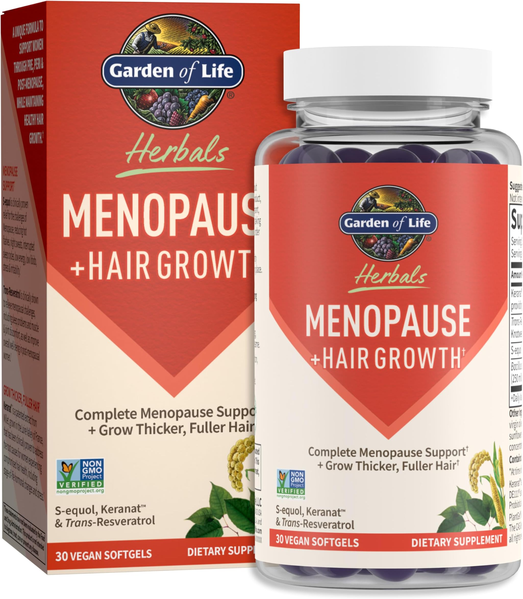 Amazon.com: Garden of Life Herbals Menopause Supplement with S-equol ...