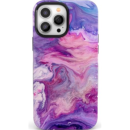 Amazon.com: Casely iPhone 14 Pro Case - Tie Dying Over You Purple ...