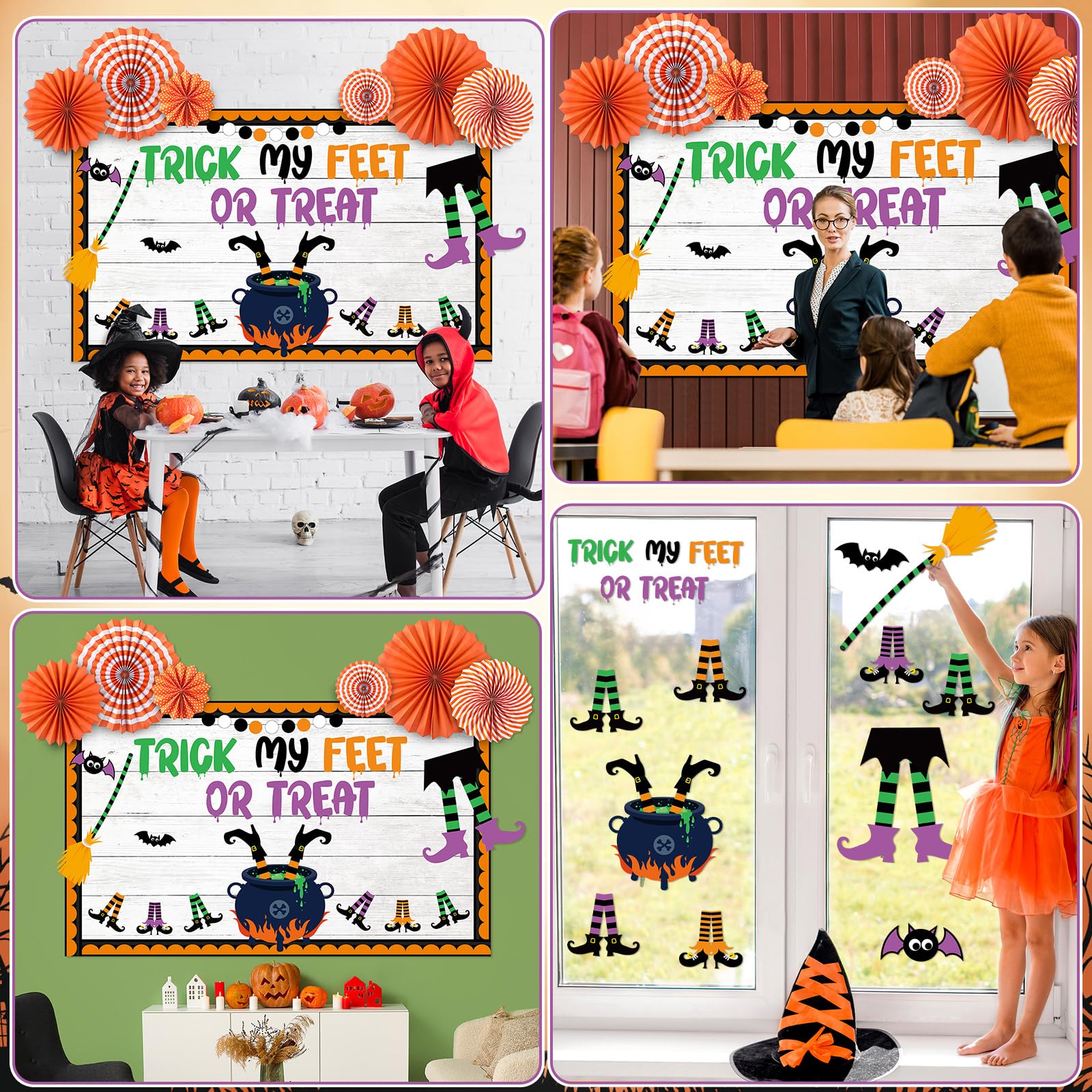 Snapklik.com : Qyeahkj Halloween Bulletin Board Decorations Classroom ...