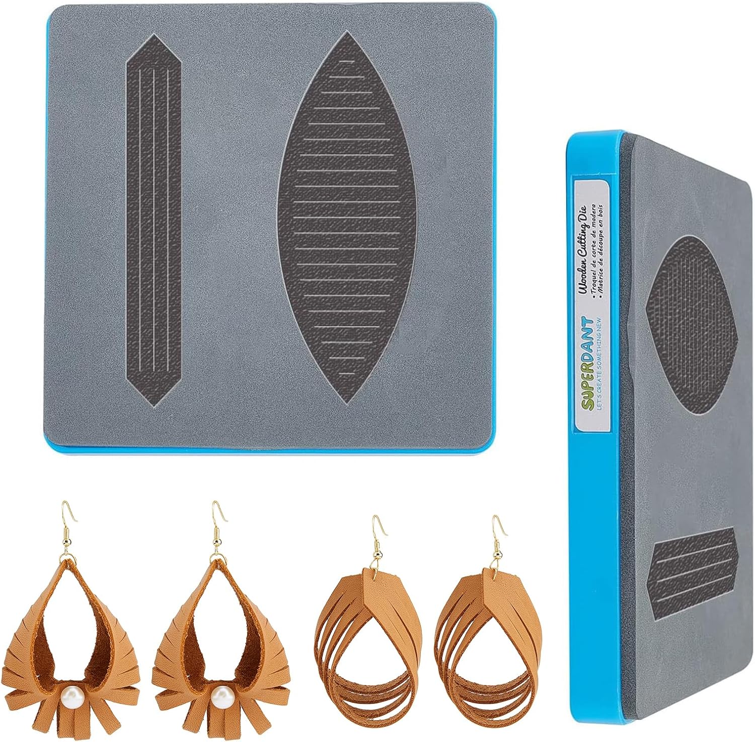 SUPERDANT Lederstanzform Quaste Drp Ohrring Holzstanzformen Stanzform ...