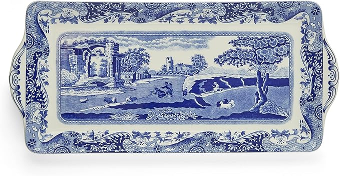 Spode Blue Italian Sandwich Tray | Serving Platter for Tea Sandwiches ...