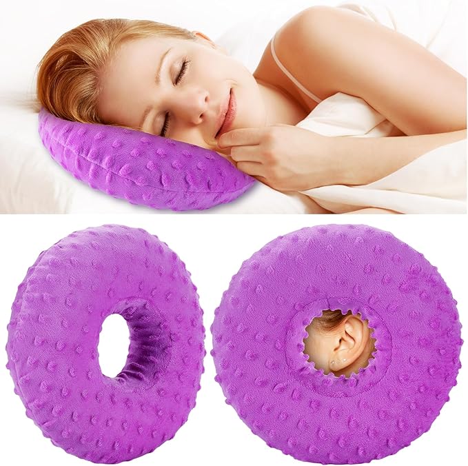 Amazon.com: Geetery 2 Pieces Ear Hole Piercing Pillows Ear Piercing ...