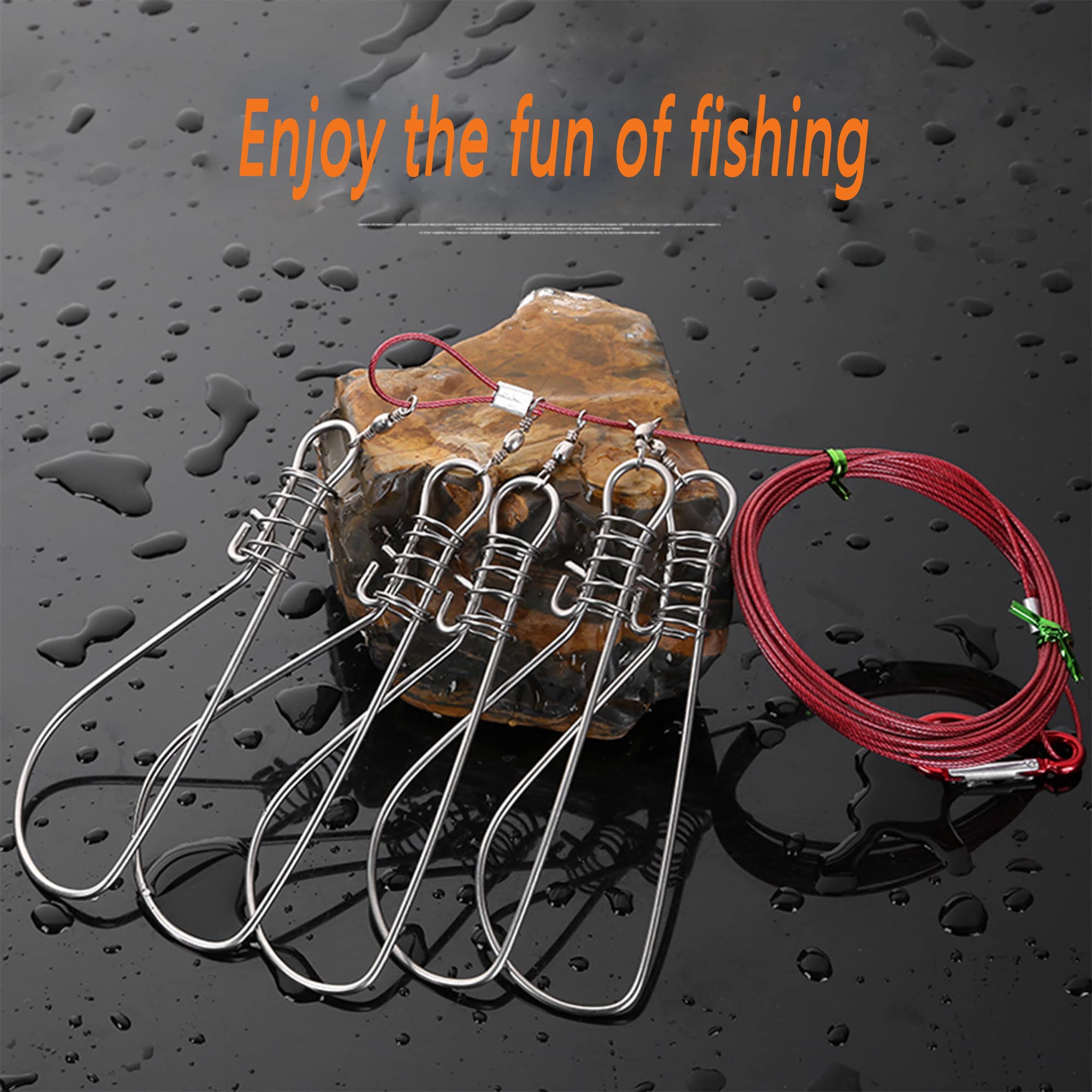 Chaine A Poisson Peche Stainless Steel Fishing Stringer With Floats ...