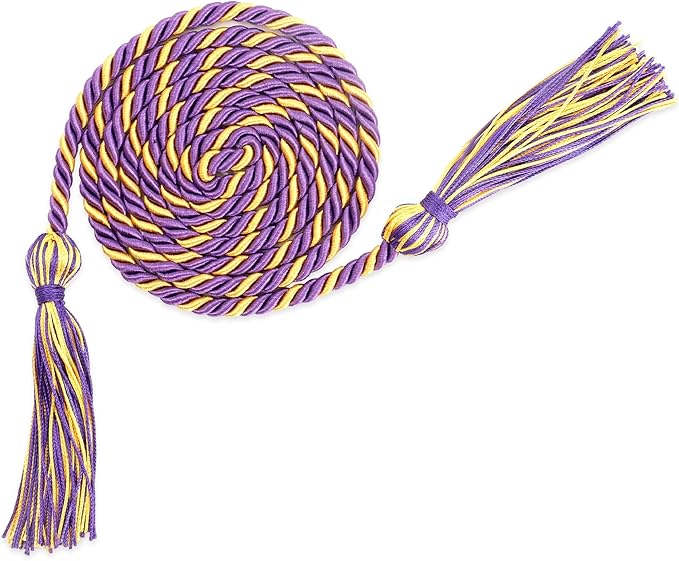 Amazon.com: Honor Cords Gold Purple Graduation Cords Honors Cord for ...