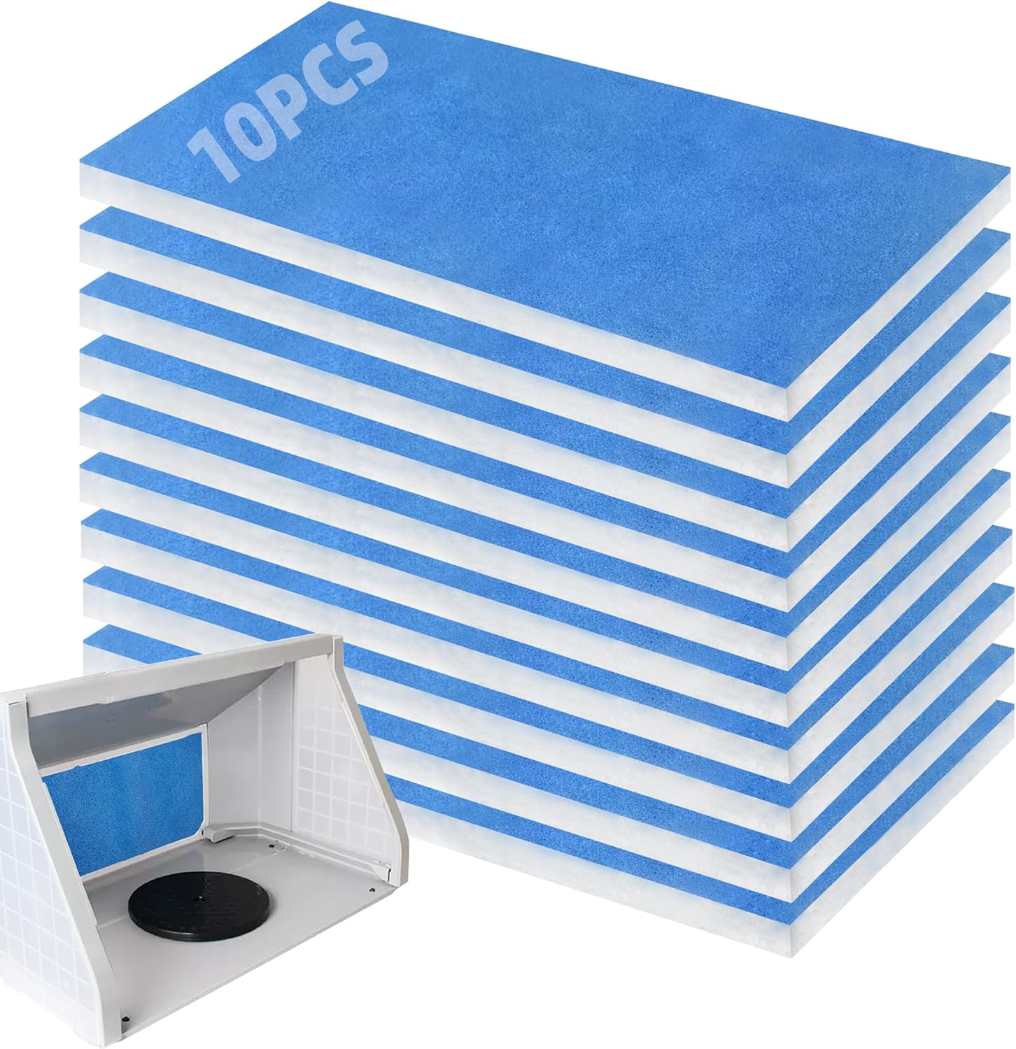 Amazon.com: U0U 10 Pieces Paint Booth Filters,Portable Spray Booth ...