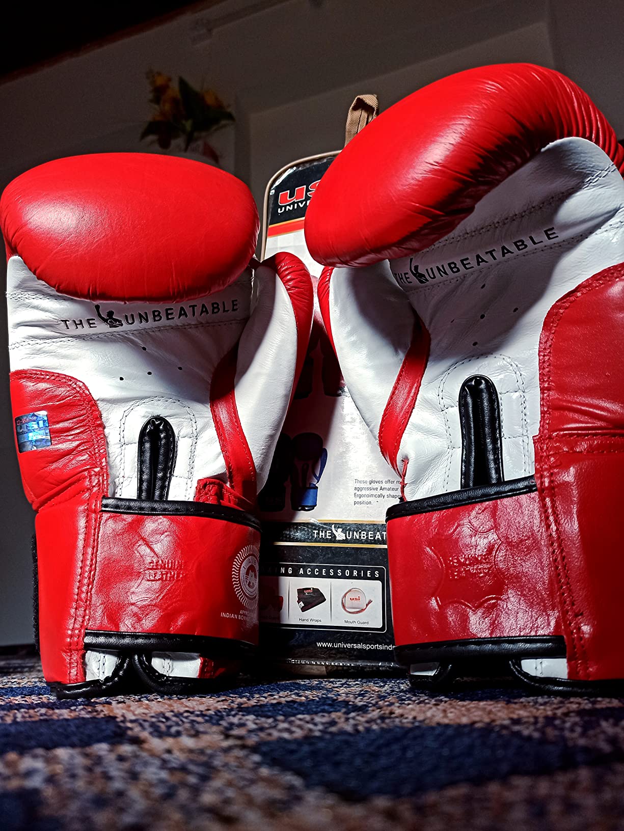 Buy USI Amateur Contest Gloves (Red, 10oz) Online at Low Prices in ...