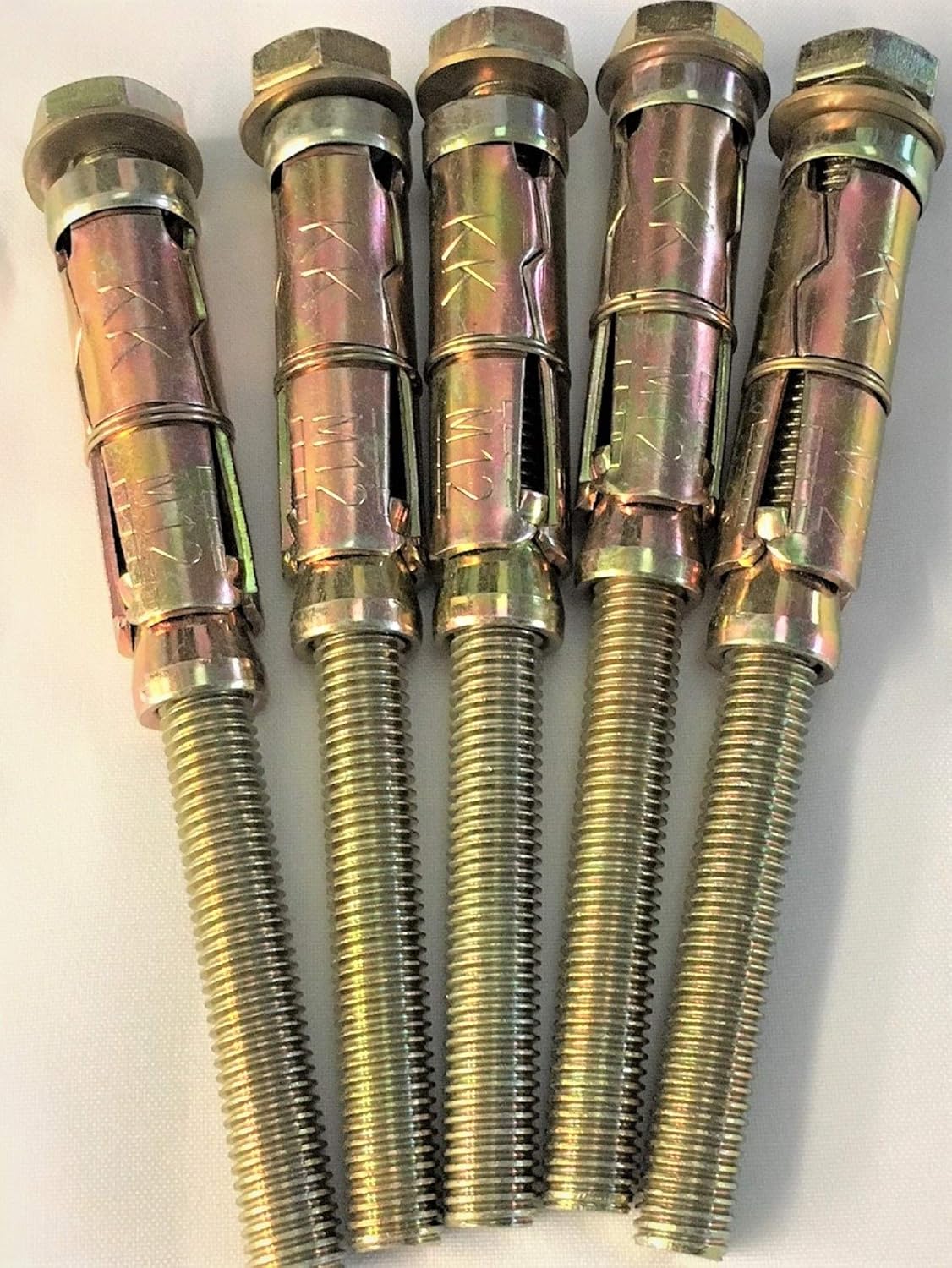 M12 X 155mm Long Expansion Shield Anchor Bolt Pack Of 5 Amazon co