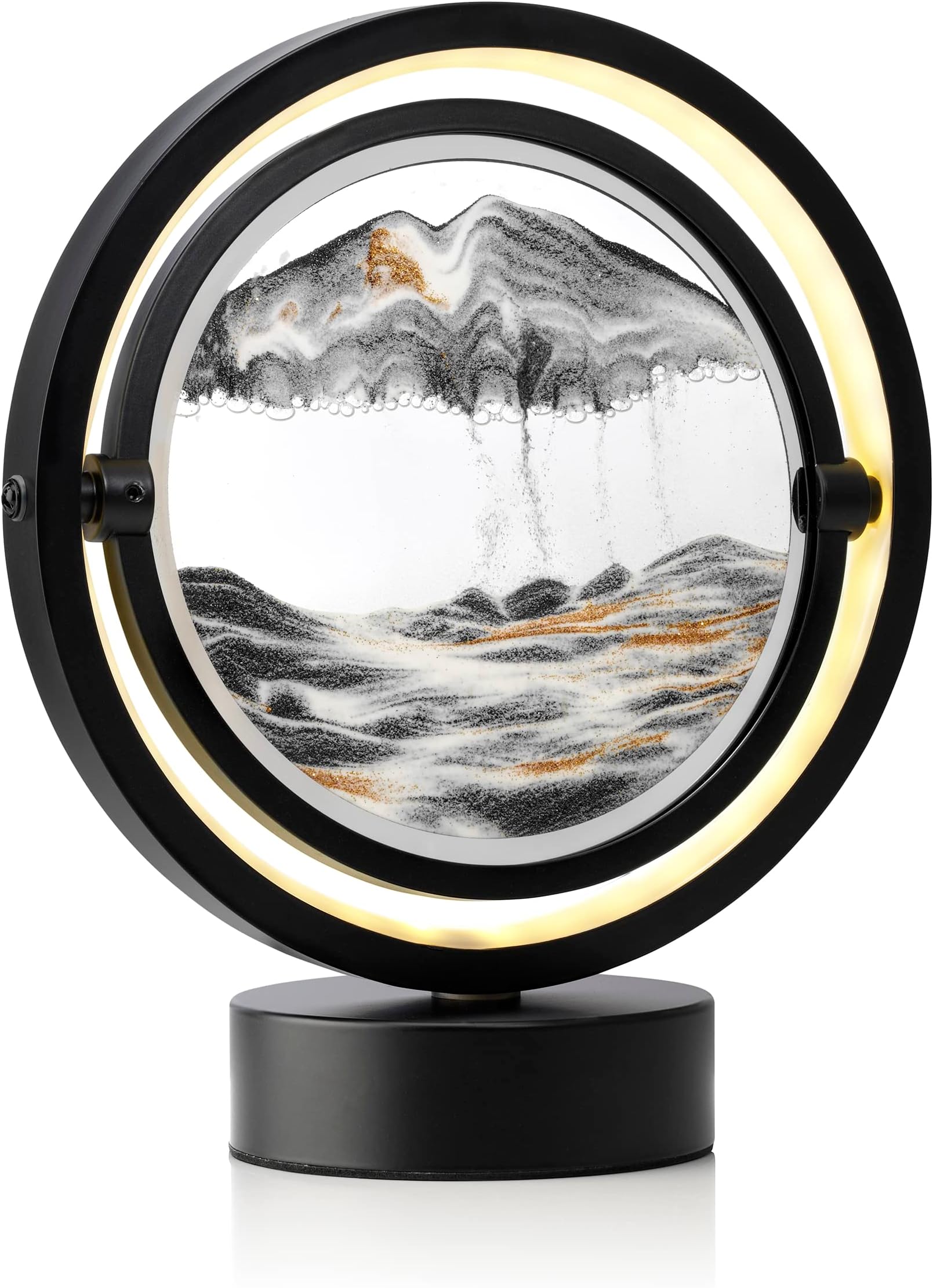 Auraglow LED Sandscape Table Touch Lamp - 3D Moving Sand Art Picture ...