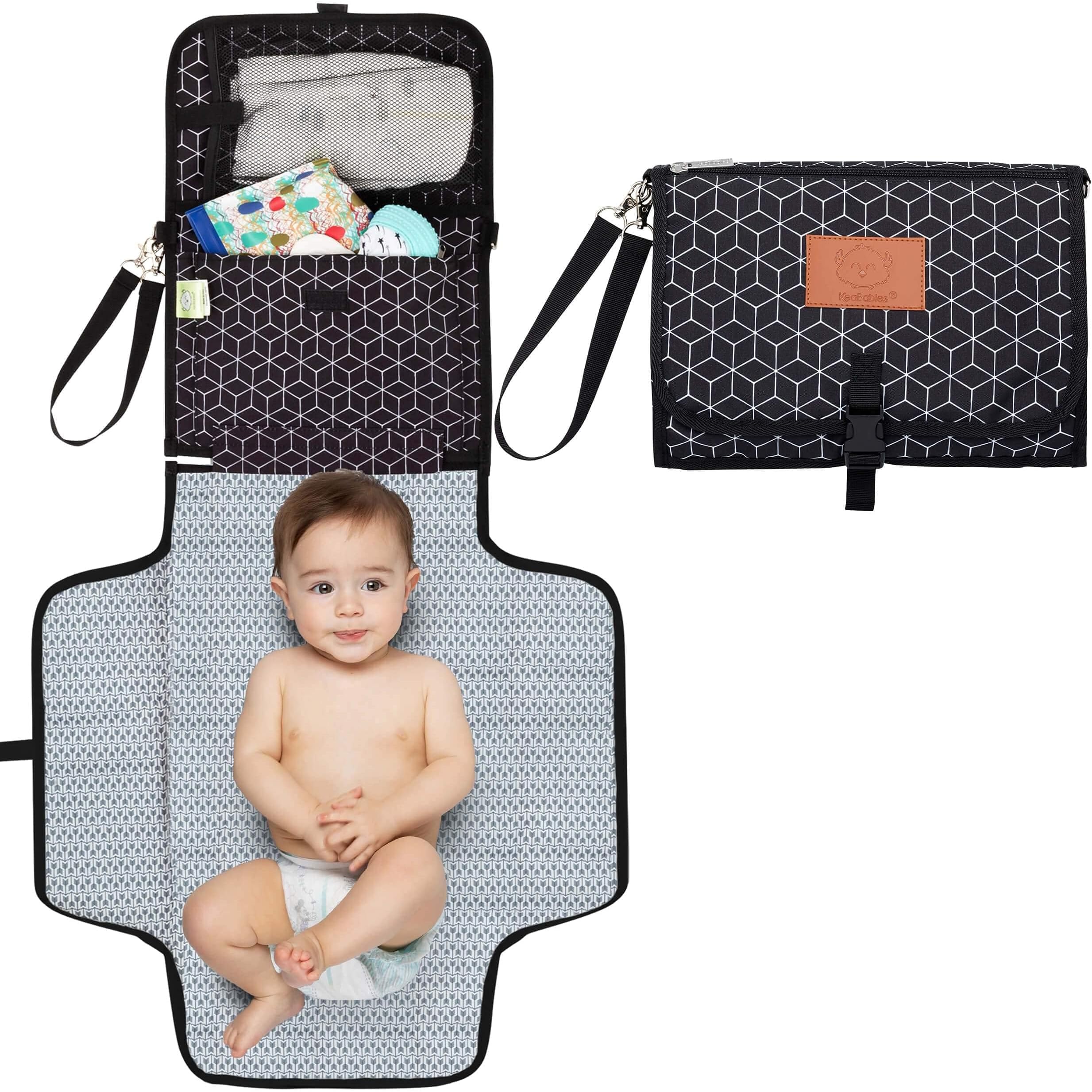 Amazon.com : Simple Being Portable Changing Pad, Travel Diaper Canvas ...