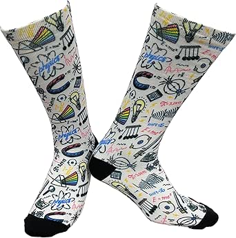 Amazon.com: Physics Education Science Socks For Men Women Gift Funny ...