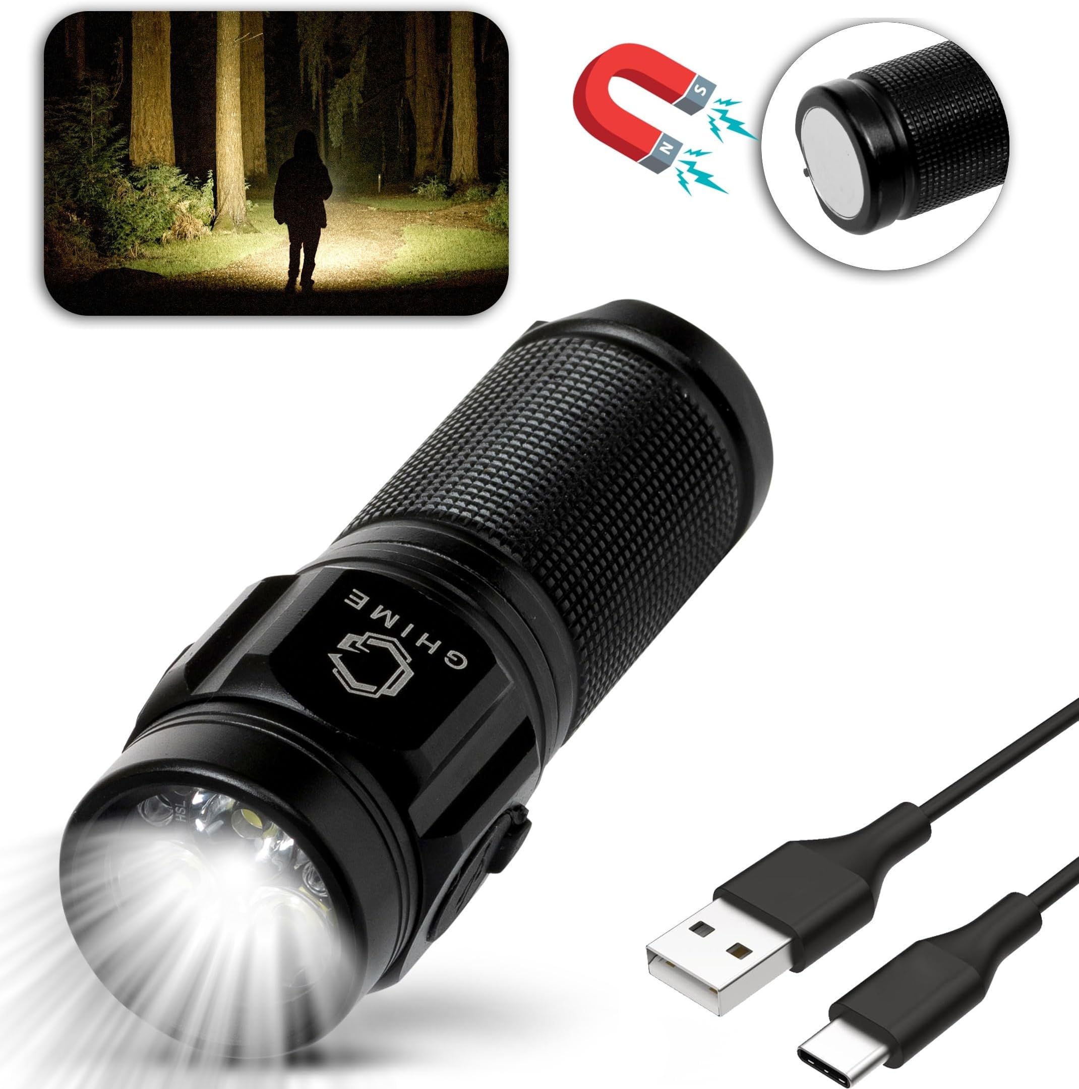 ThruNite Aluminum Edc Flashlight Archer Mini, 405 Lumens Tail Switch ...
