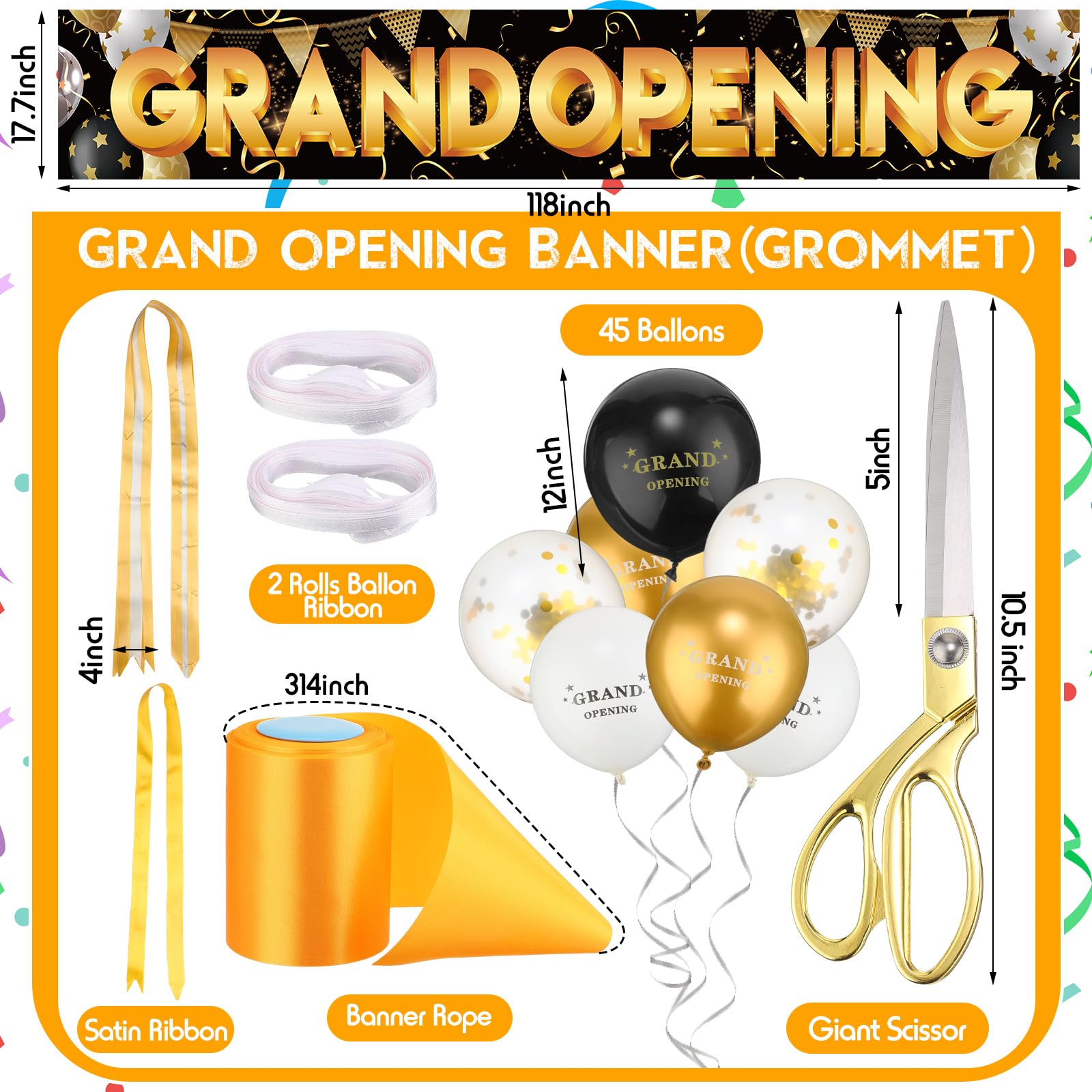 Snapklik.com : 55 Pcs Grand Opening Ribbon Cutting Ceremony Kit Include ...