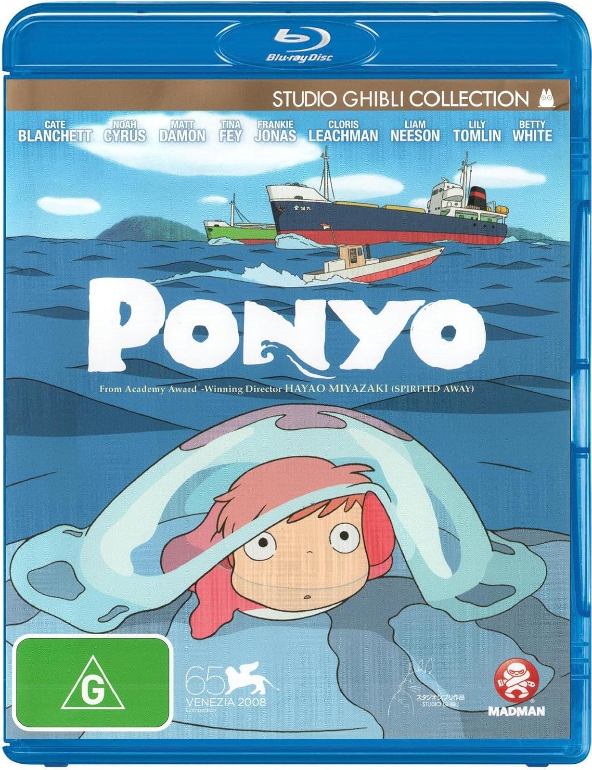 Ponyo (Blu-Ray) : Hayao Miyazaki, Tina Fey, Cate Blanchett, Matt Damon ...