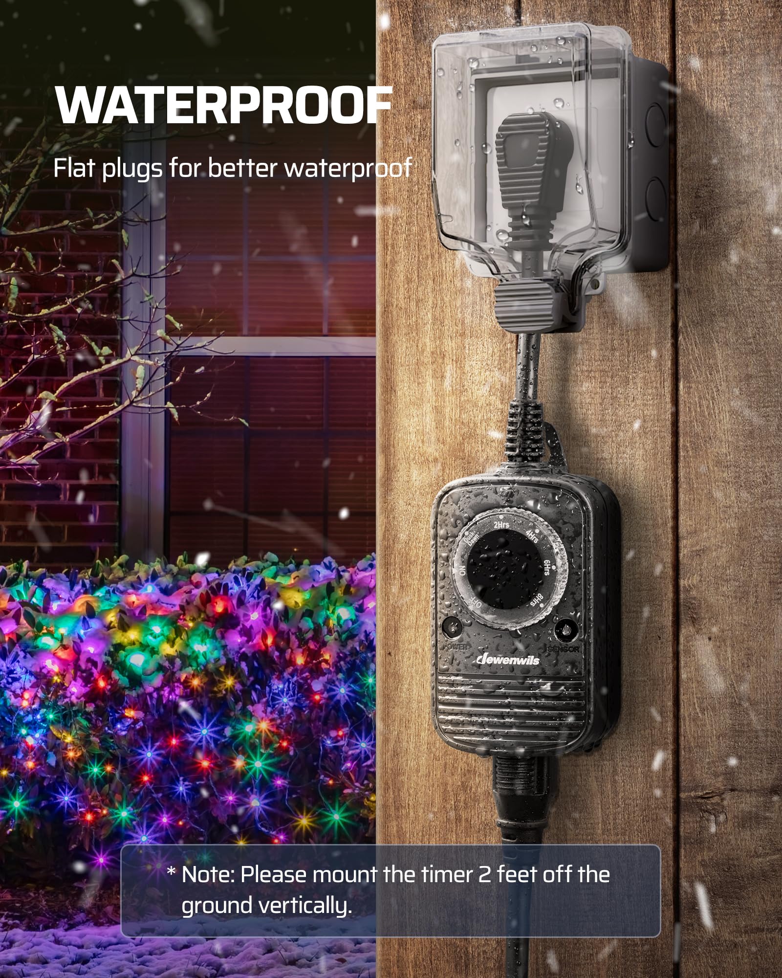 Snapklik.com : Outdoor Timer For Lights, Dusk To Dawn Sensor For ...