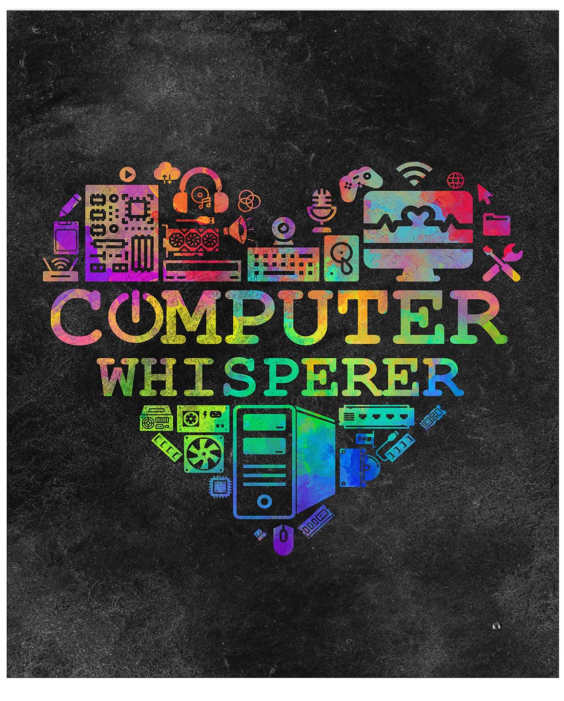 Amazon.com: Computer Whisperer Wall Art 11x14" Unframed Art Print ...