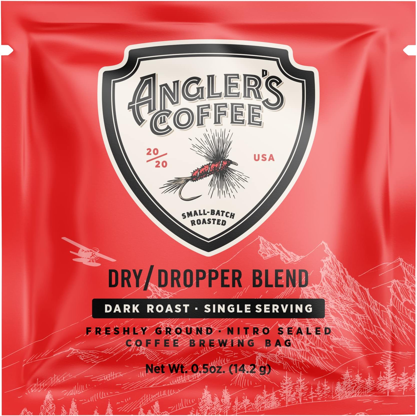 Amazon.com : Angler’s Coffee Dry Dropper Dark Roasted Single Serve ...