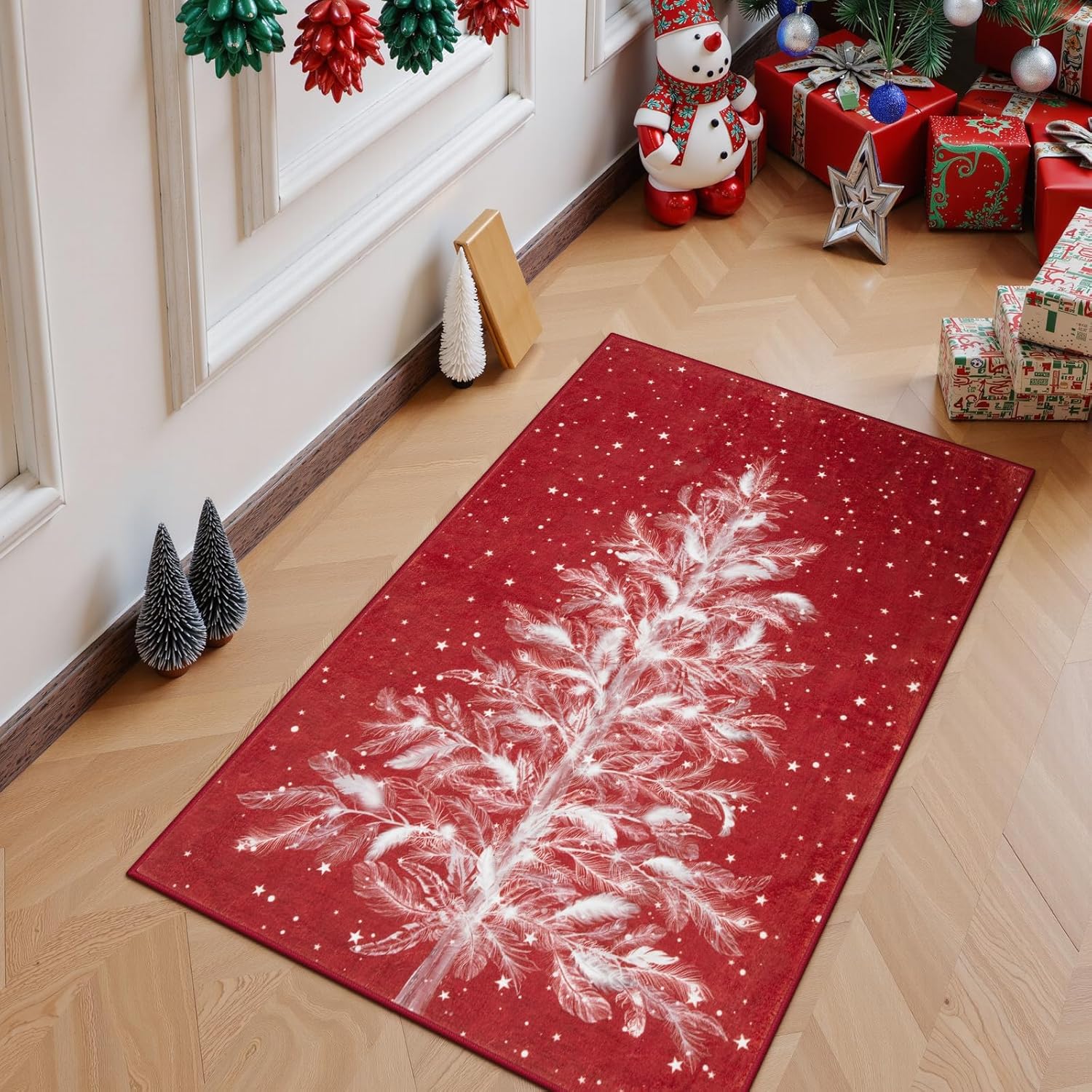 Amazon.com: Lahome Christmas Rug 2x3 Non-Slip Door Rugs for Entryway ...