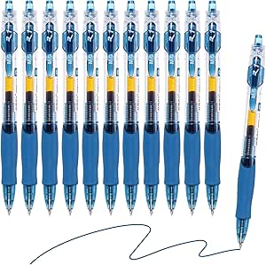 Amazon.com: M&G Gel Pen Medium Point 0.5mm, 12 Pack Quick Dry Smooth ...