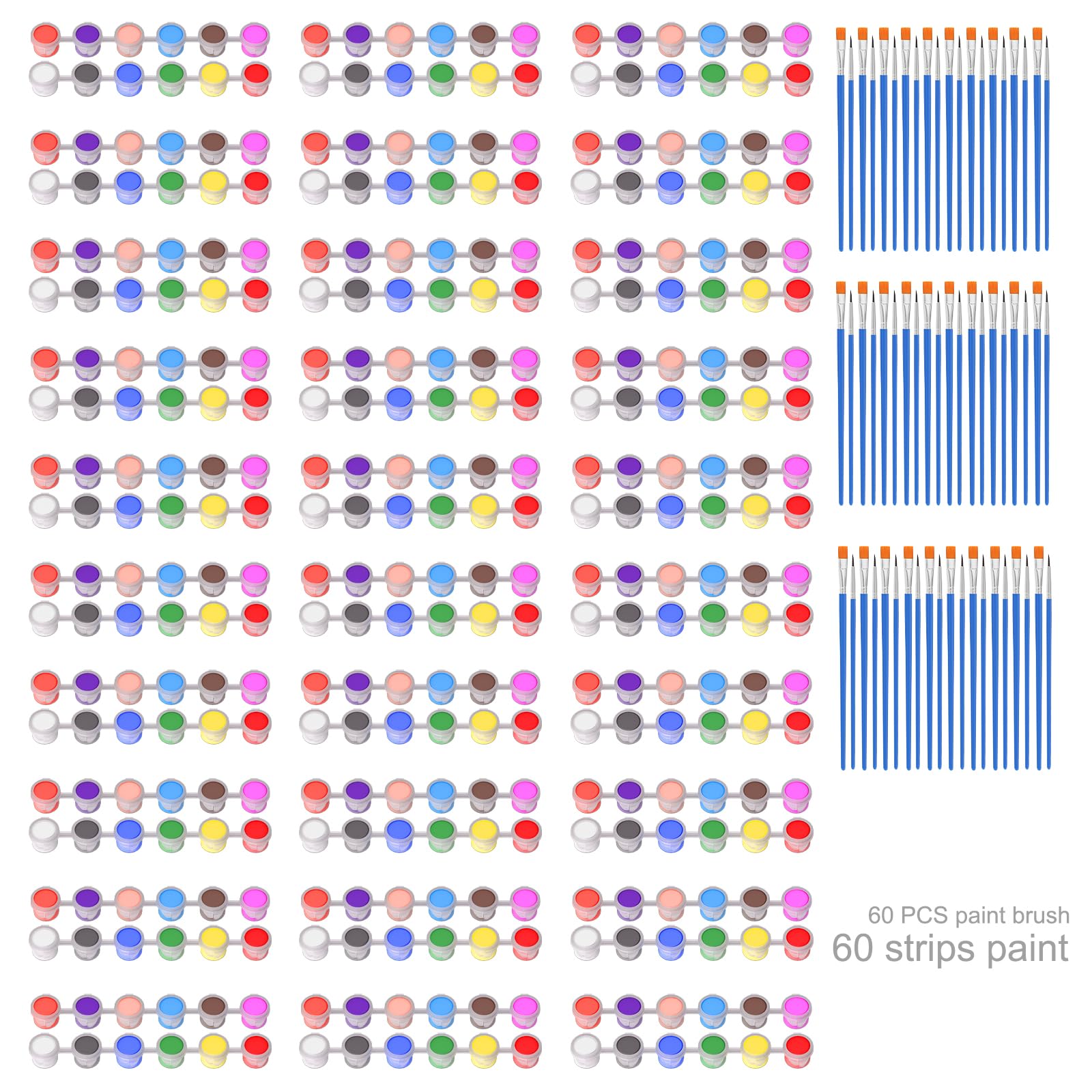 Amazon.com: 360 Pcs Mini Acrylic Paint Set, 12 Colors Acrylic Paint ...