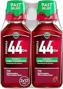 Amazon.com: Vicks Formula 44 DM Cough & Congestion Liquid, Over-The ...