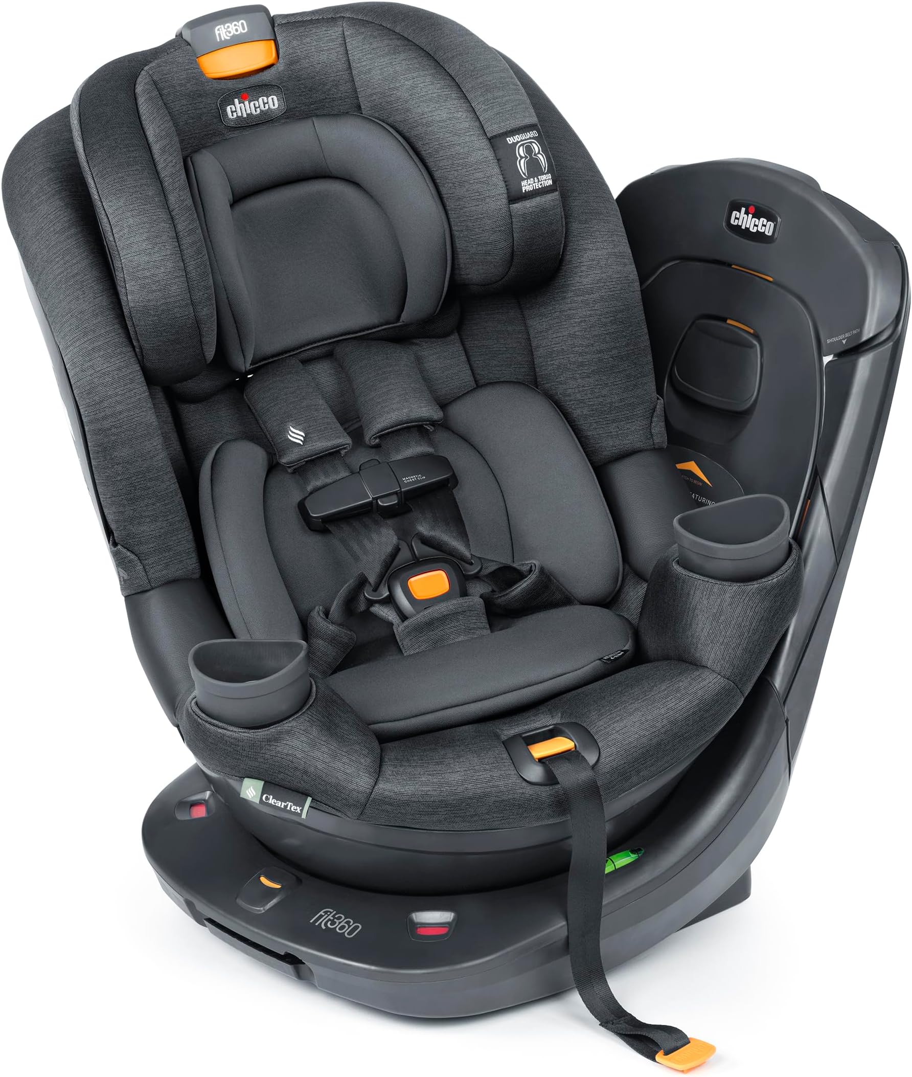 Amazon.com : Chicco Fit360 ClearTex Rotating Convertible Car Seat with ...
