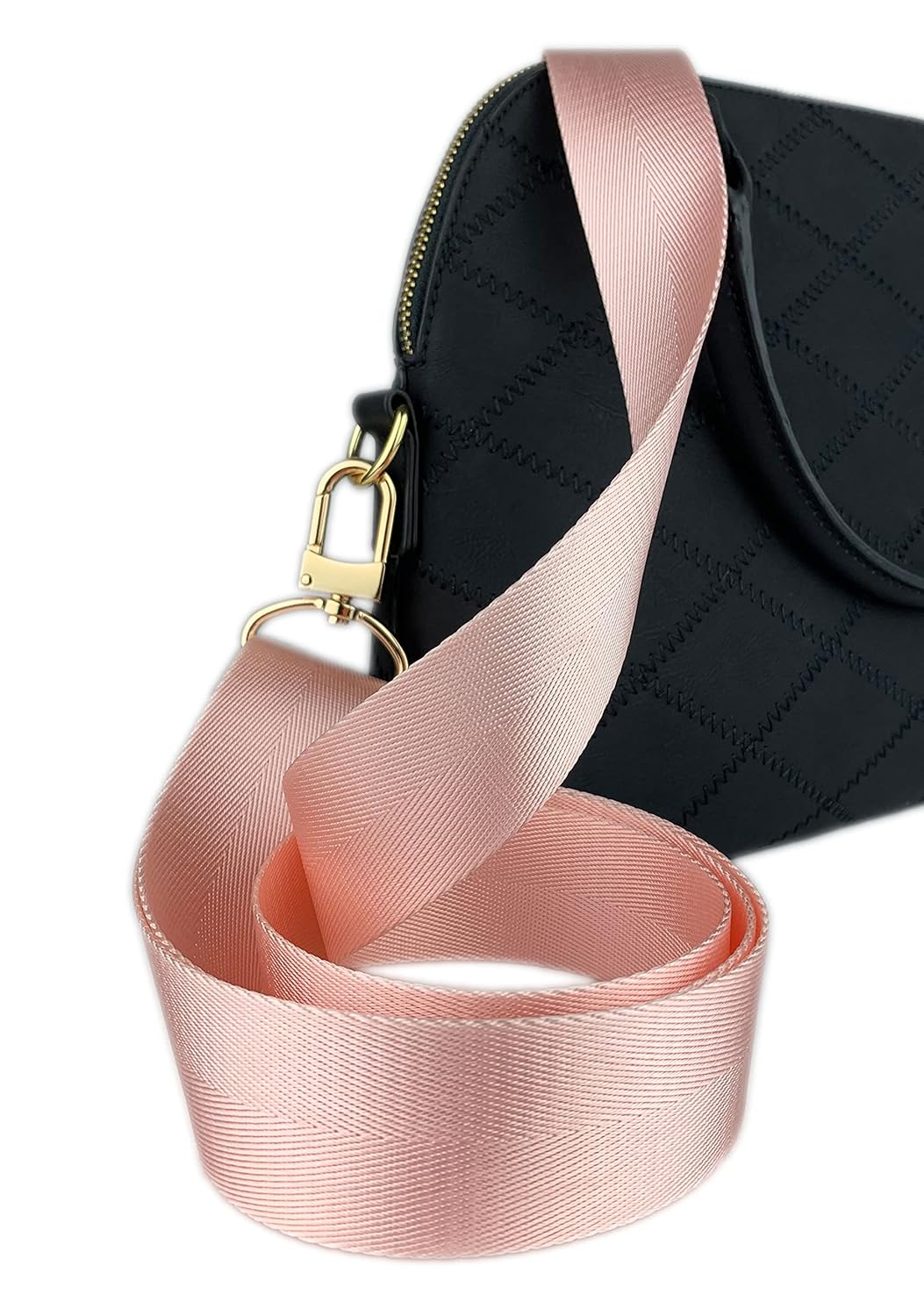 Amazon.com: Light Pink Adjustable Strap - Ultra Luxurious Satin Nylon ...