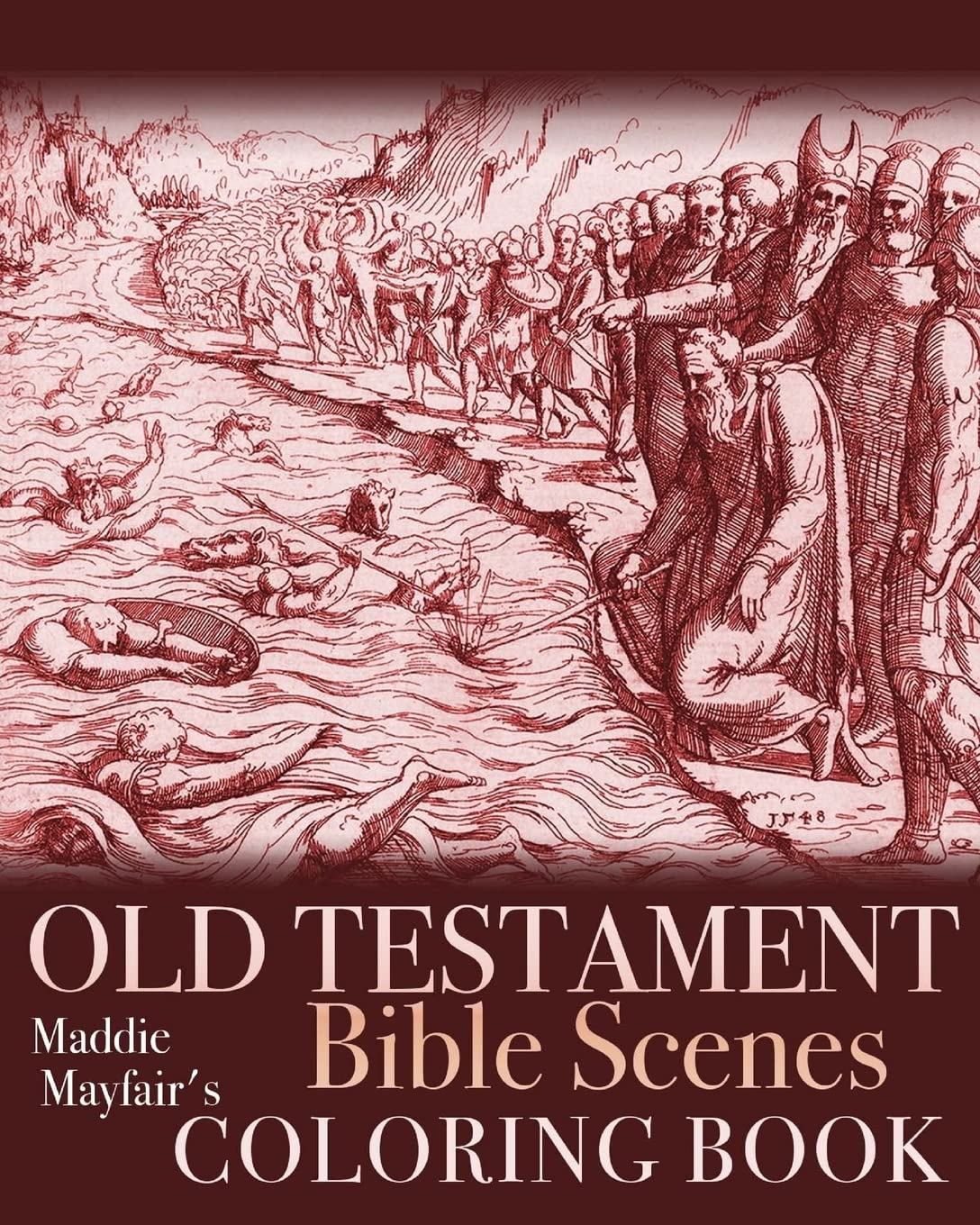 Old Testament Bible Scenes Coloring Book (Colouring Books for Grown-Ups ...