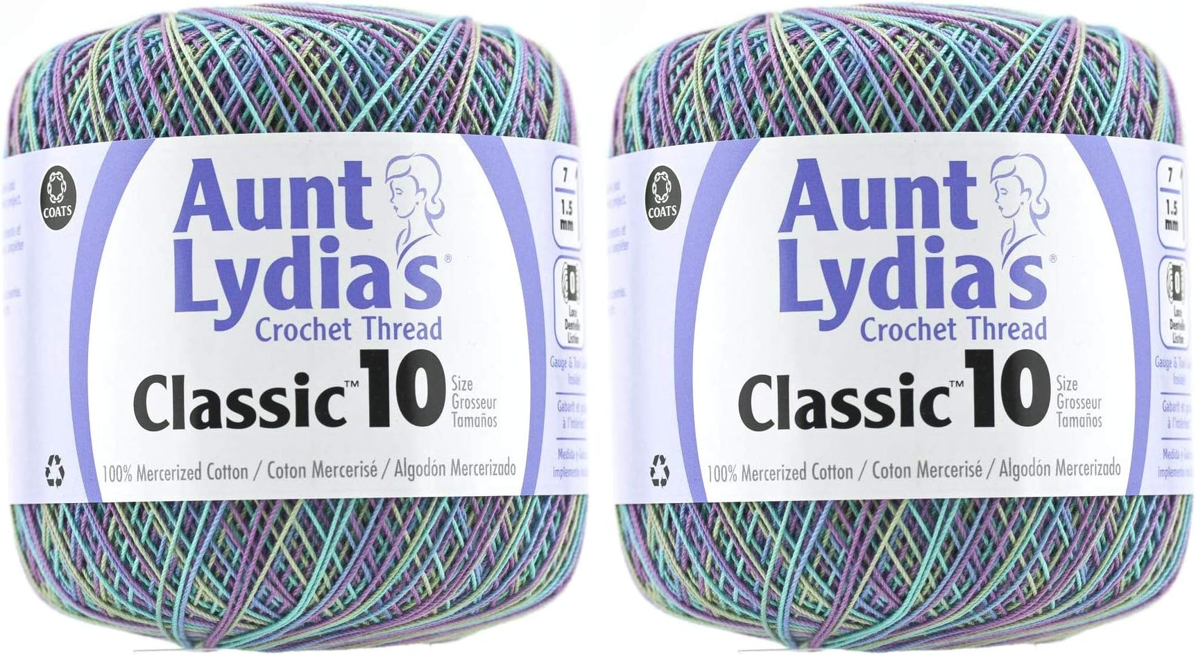 Amazon.com: Aunt Lydia'S Classic Crochet Thread Size 10-Monet : Arts ...
