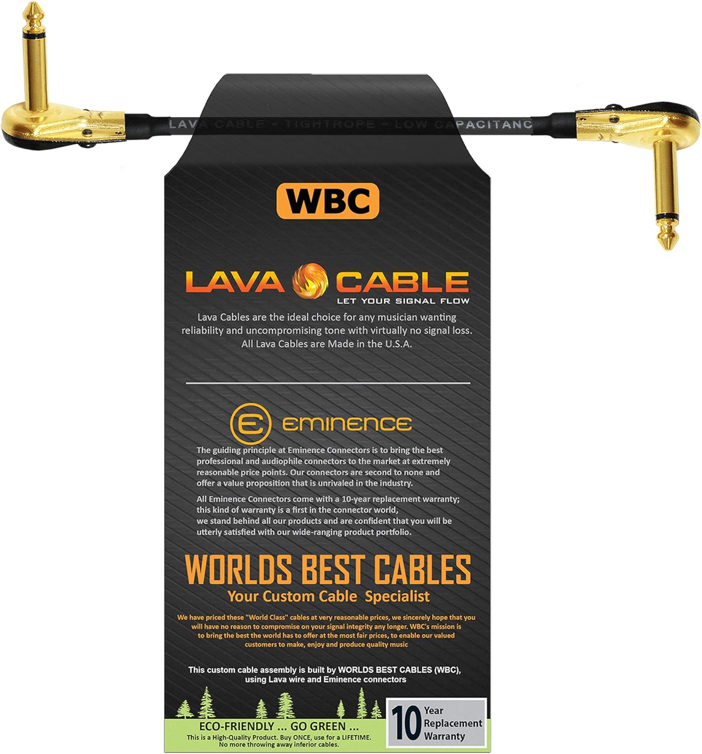 Amazon.com: WORLDS BEST CABLES Lava Tightrope (Black) - 15 Inch ...
