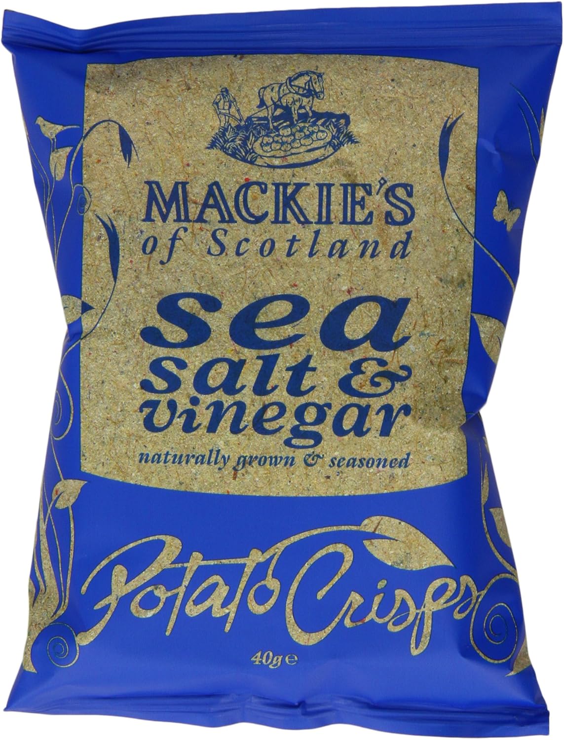 Mackie's of Scotland Sea Salt and Vinegar Potato Crisps 40g (Pack of 24 ...