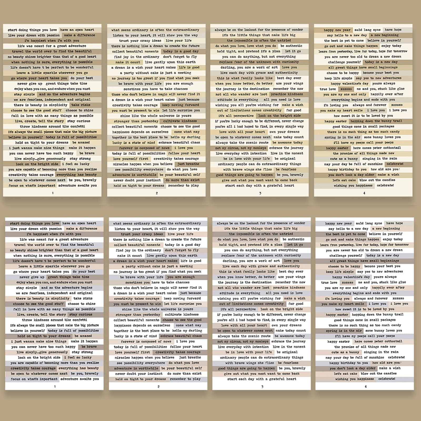 Amazon.com: 8 Sheets Inspirational Nice Words Stickers,Vintage ...