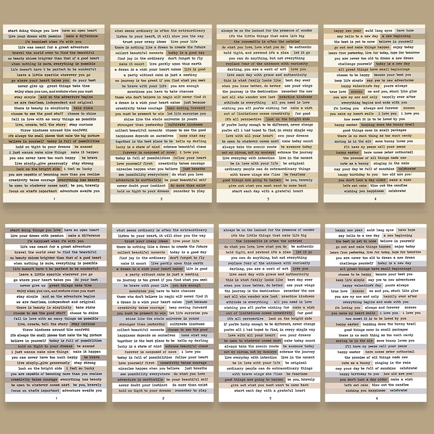 Amazon.com: 8 Sheets Inspirational Nice Words Stickers,Vintage ...