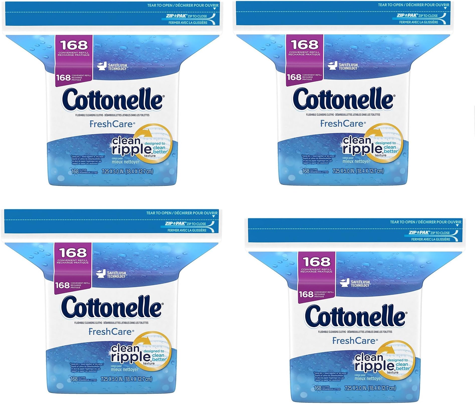 Amazon.com: Cottonelle Fresh Care Flushable Cleansing Cloth, 504 Count ...