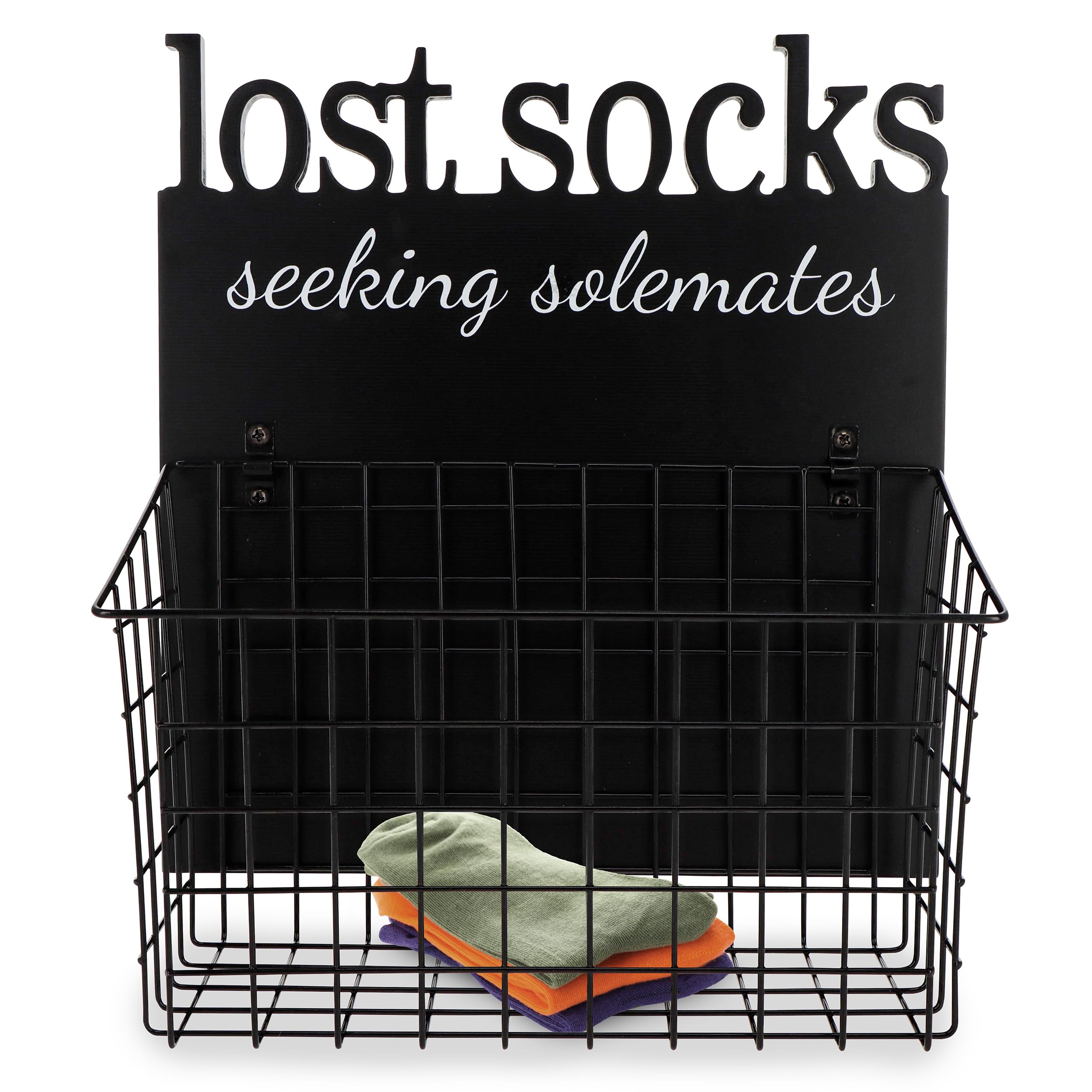 Amazon.com: Creekview Home Emporium Lost Socks Seeking Soulmates Basket ...