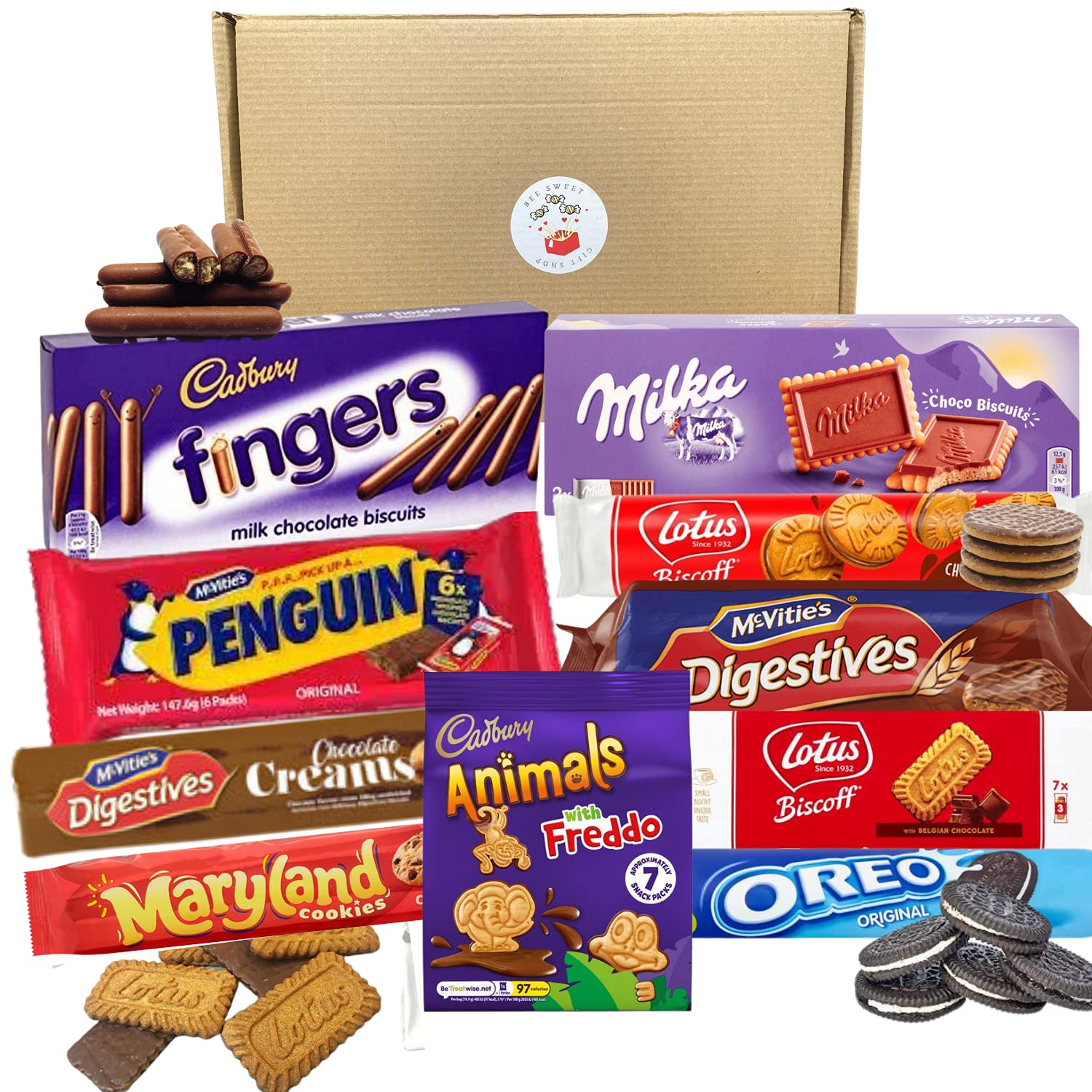 Buy Biscuits Gift Set Box – All Chocolate Biscuit Hamper Containing a ...
