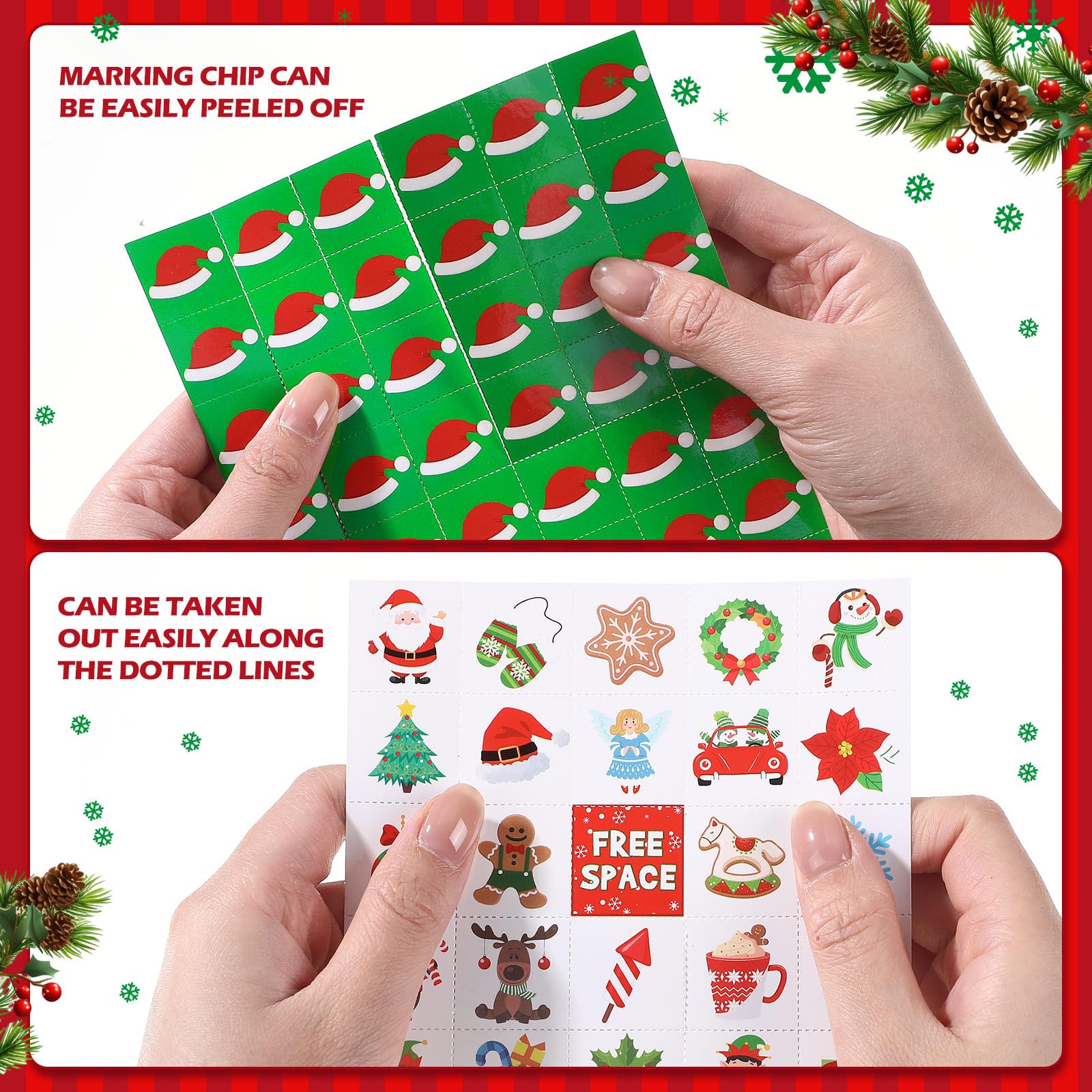 Snapklik.com : Christmas Bingo Game For Kids & Adults, 24 Players Ugly ...