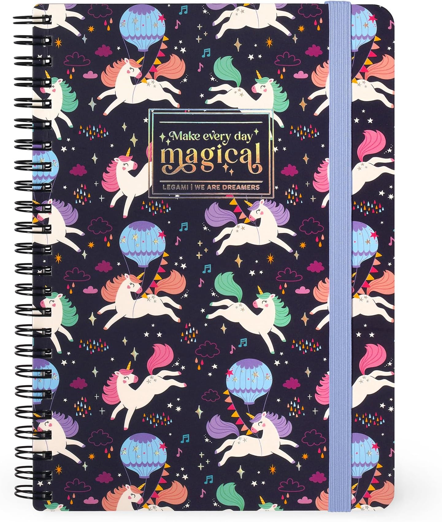 Legami - Large Spiral Ruled Notebook - A5 Format, Spiral Notebook ...