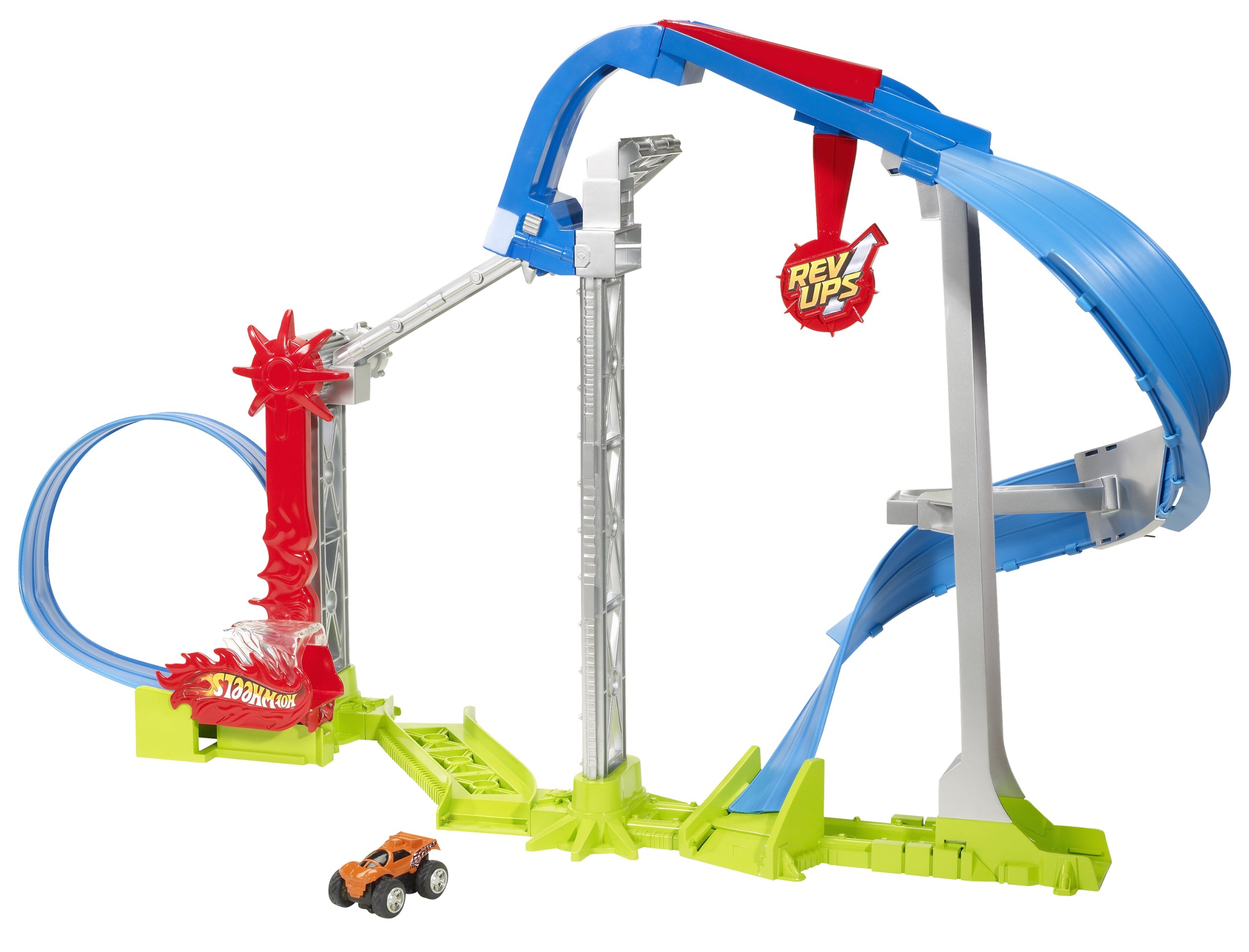 Hot Wheels Kid Rev Ups Revolution Stunt Park Playset : Amazon.co.uk ...
