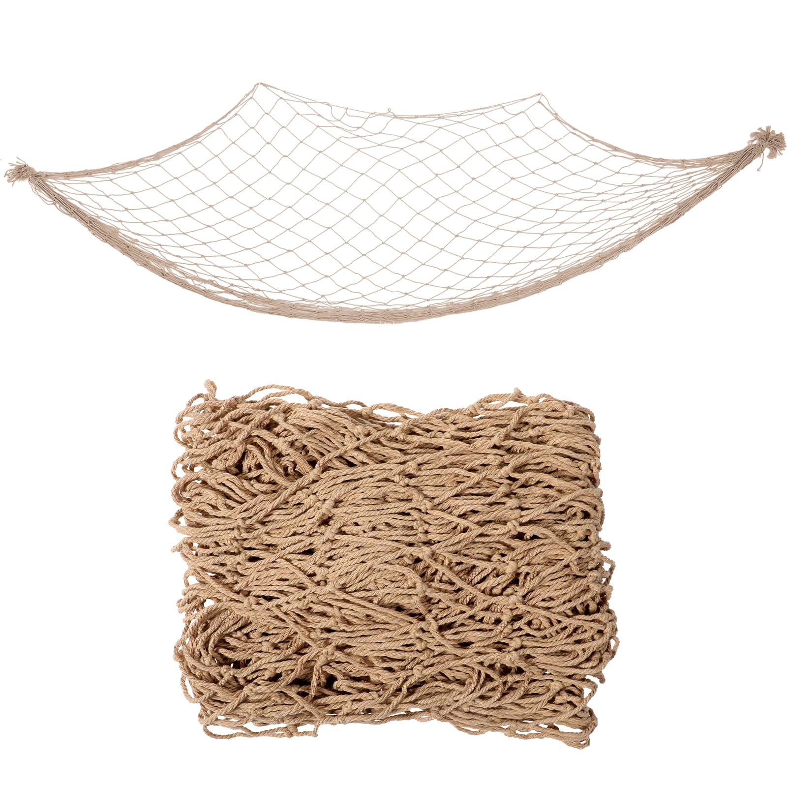 Amazon.com: 1 Pack Fish Net Decorations for Party, Natural Cotton Fish ...