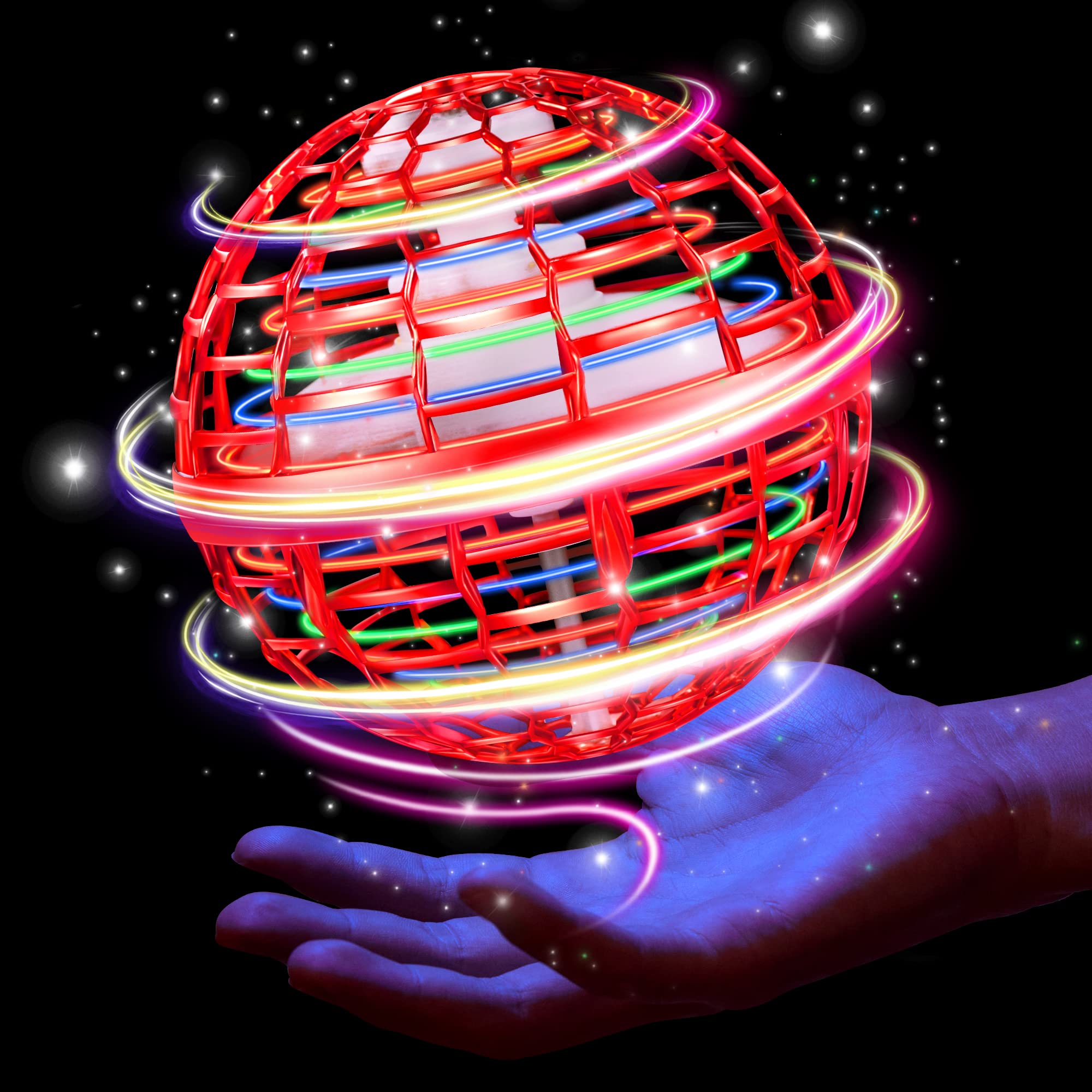 UOYHXQ Flying Orb Ball Toys Gifts, 360° Hover Orb Hand Controlled Mini ...