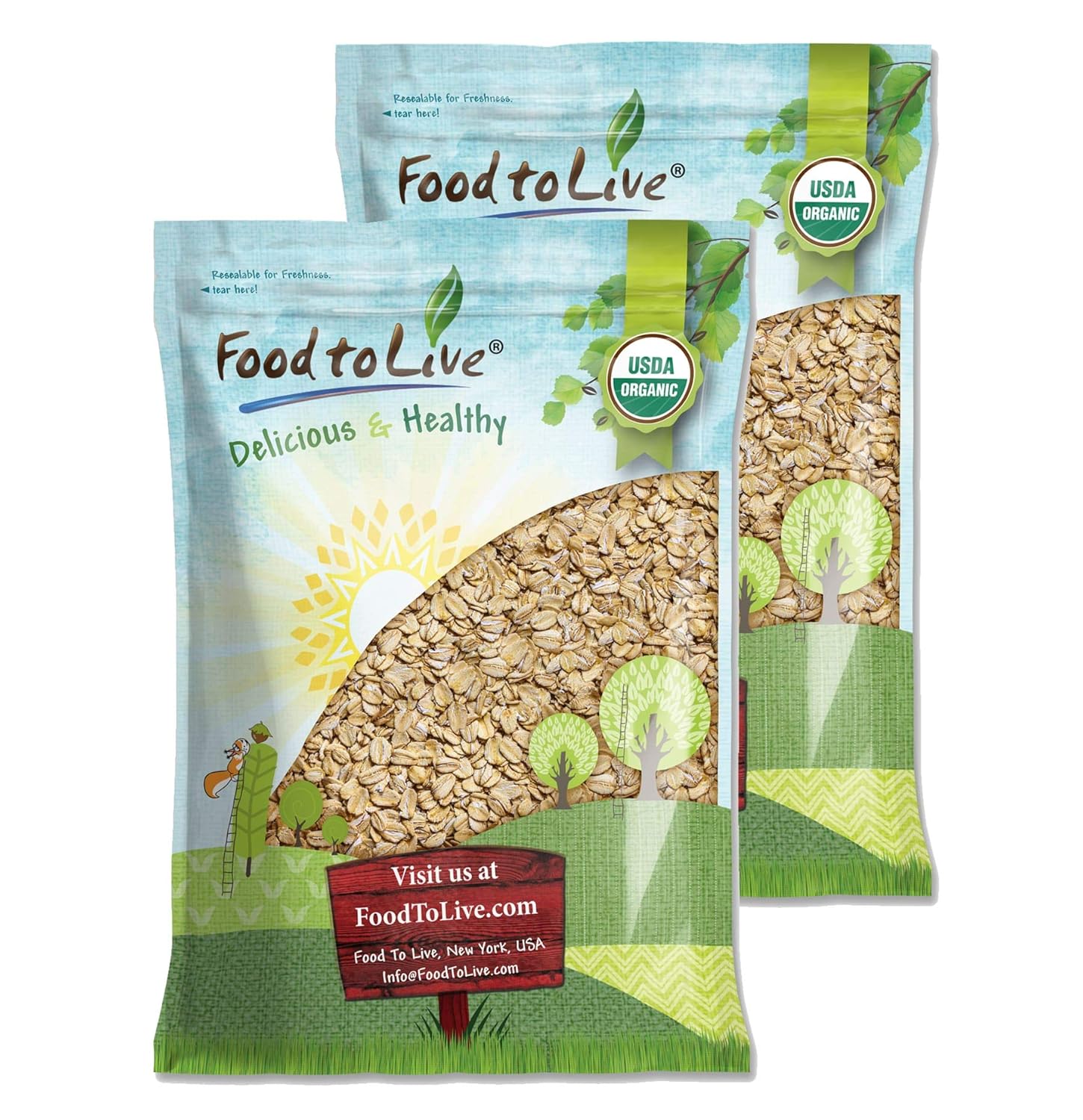 Amazon.com: Food to Live Organic Spelt Flakes, 14 Pounds - Rolled Spelt ...