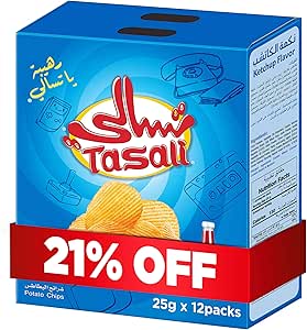 Tasali Potato Chips, Ketchup Flavor, 25gx12 packs, 21% off : Buy Online ...